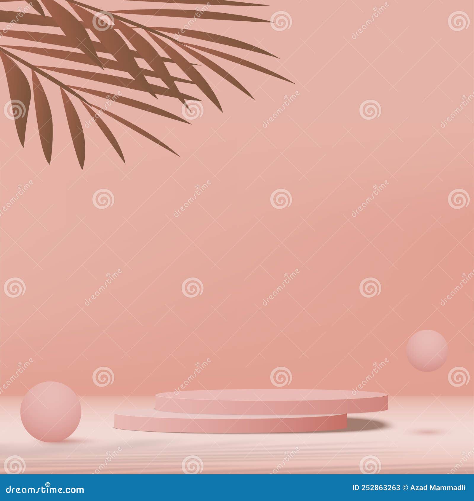 3d Pink Podium and Minimal Pink Wall Scene. 3d Podium Minimal Abstract ...