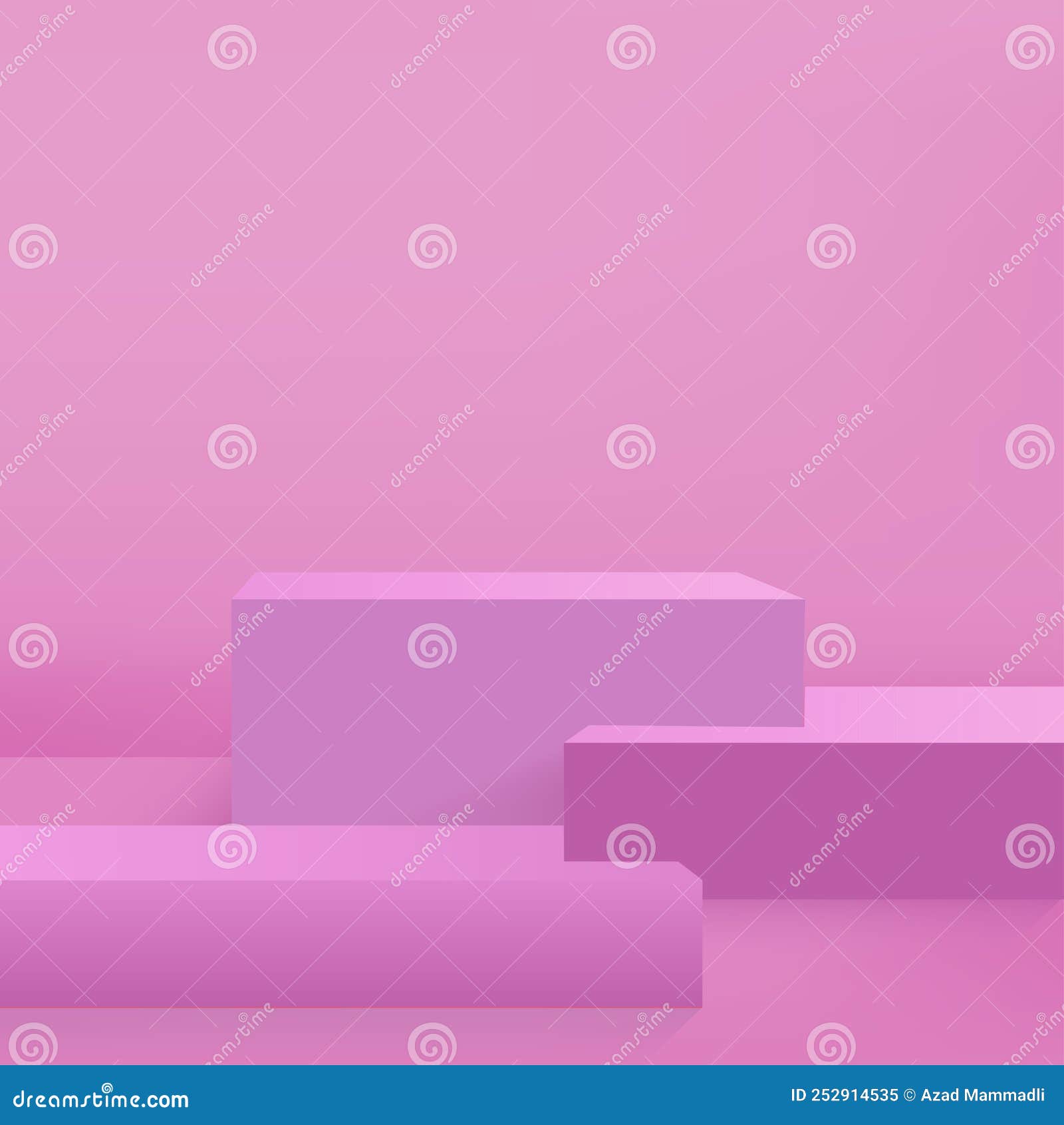 3d Pink Podium and Minimal Pink Wall Scene. 3d Podium Minimal Abstract ...