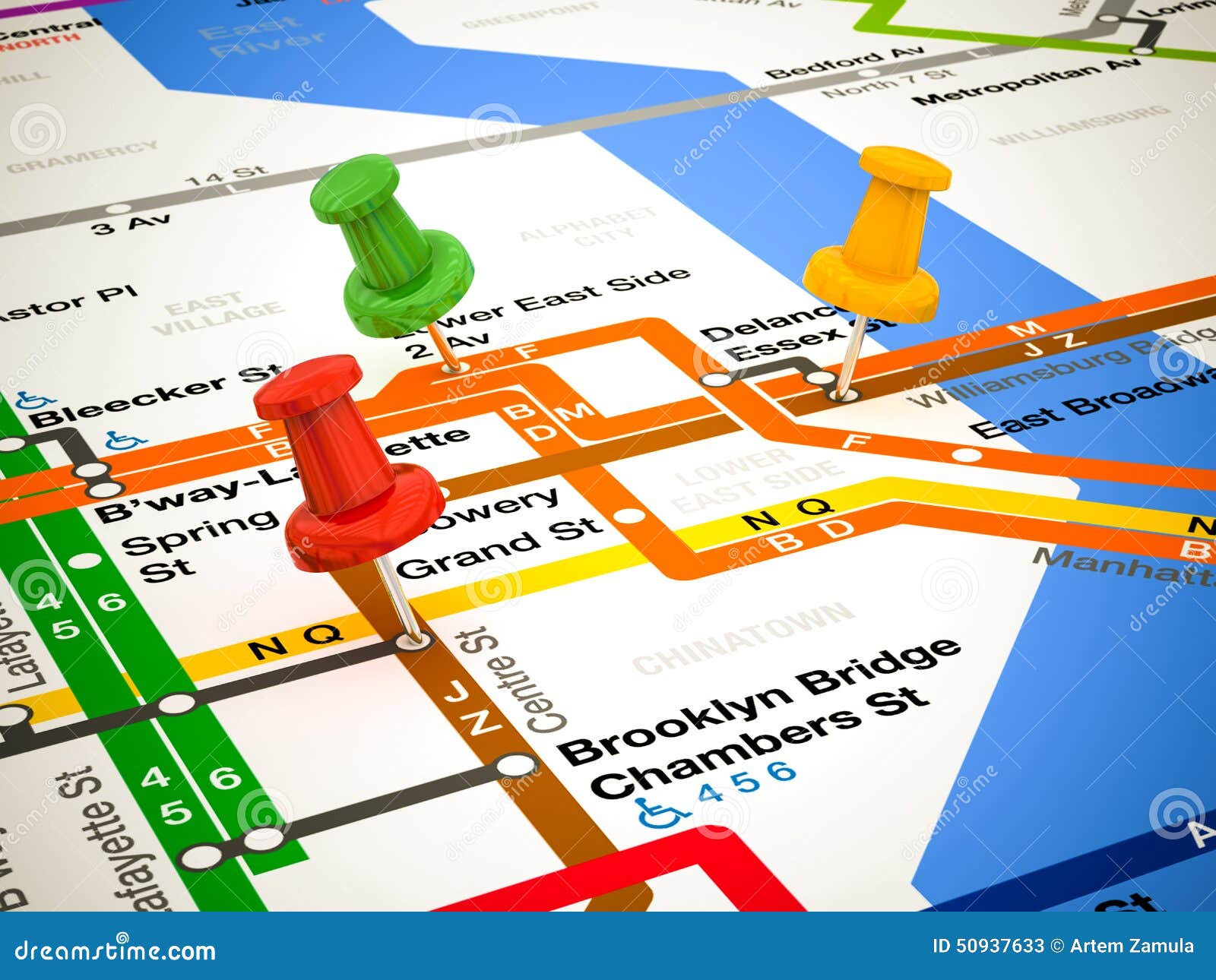 3d pins and subway map stock illustration. Illustration of marker ...