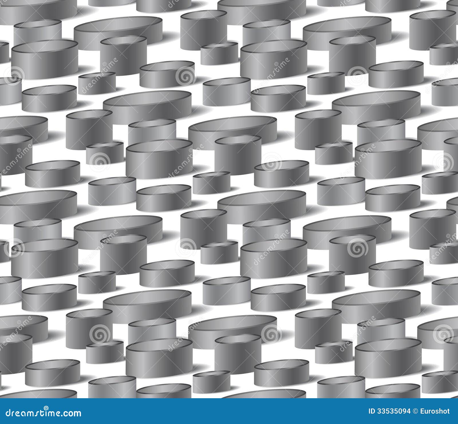 3D Pipes Abstract Seamless Pattern. Stock Illustration - Illustration ...