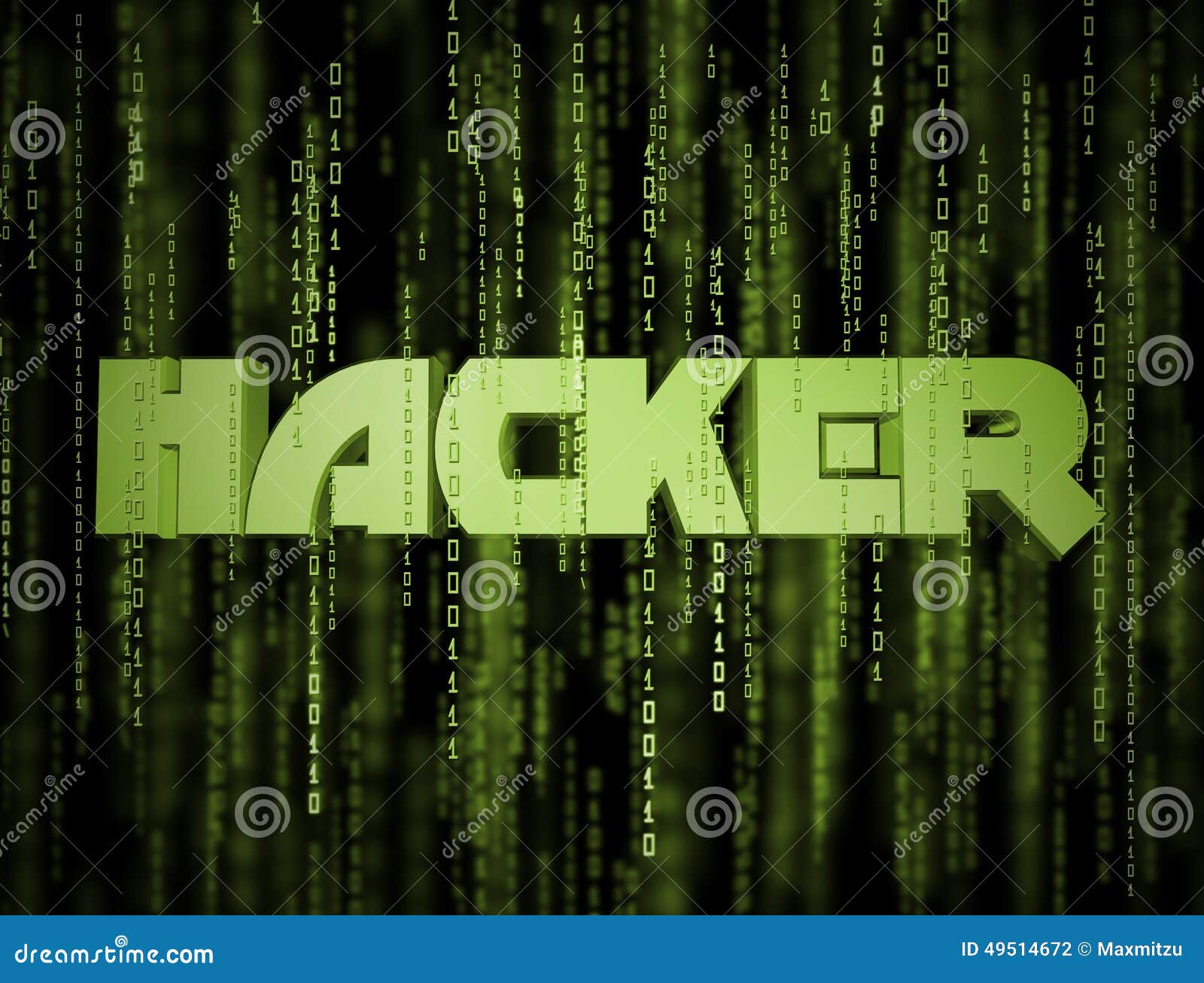 3D Pirate Informatique Matrix Illustration Stock - Illustration du ...