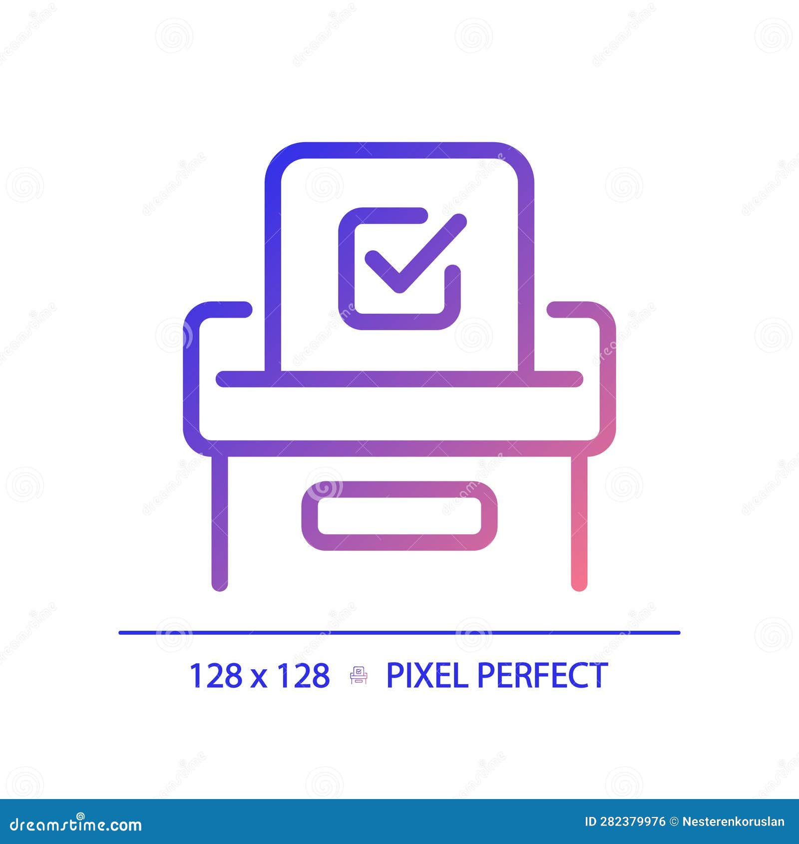 2D Pixel Perfect Gradient Voting Icon with Checkmark Stock Vector ... 2D Pixel Perfect Gradient Voting Icon with Checkmark Stock Vector ...