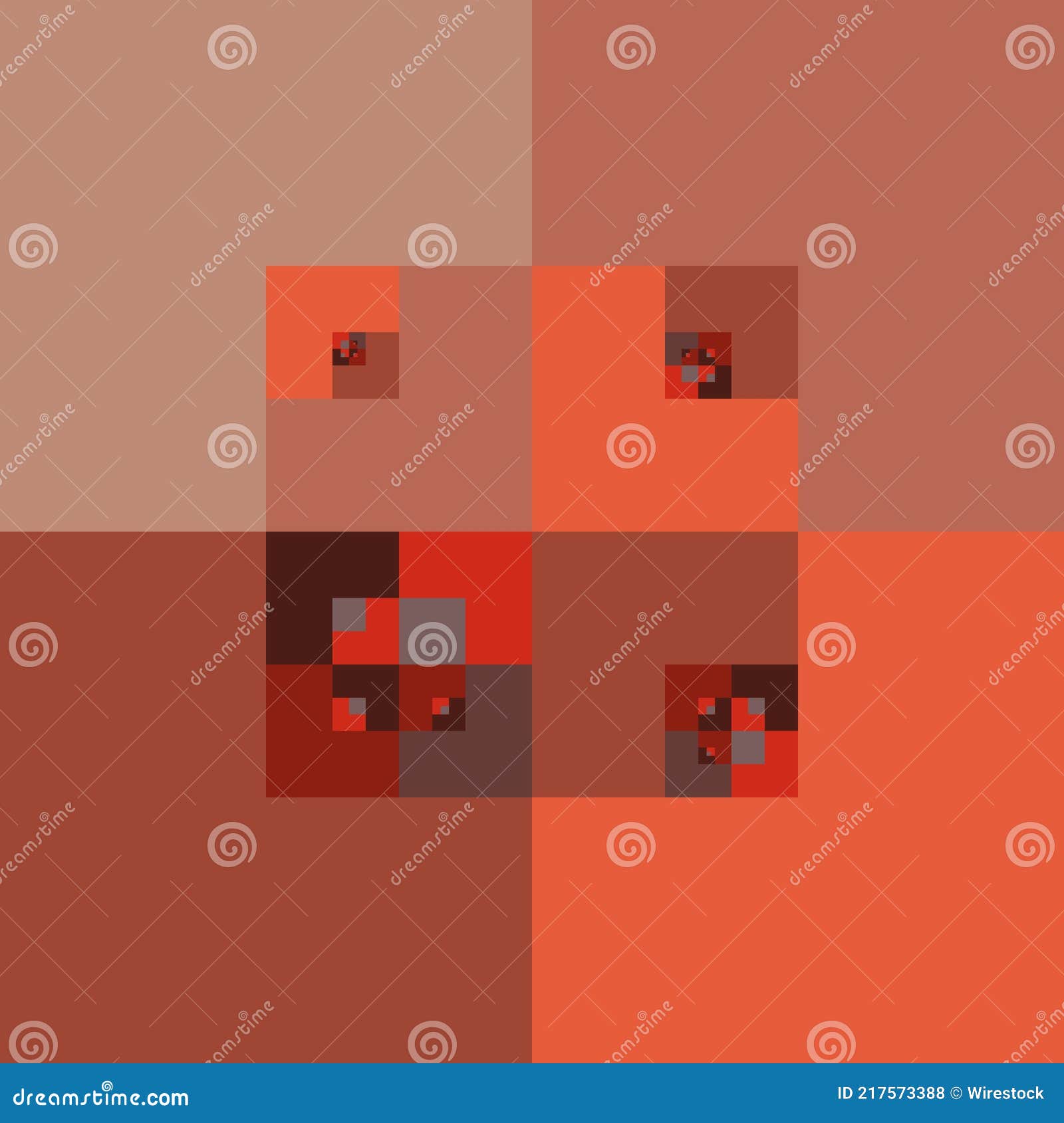 Illustration of a Pattern Made of Colorful Squares Stock Illustration ...