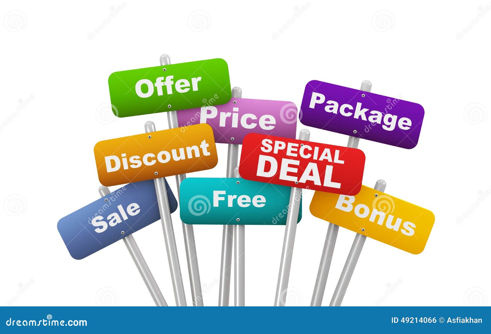 3d Placard Concept of Special Deal Stock Illustration - Illustration of ...