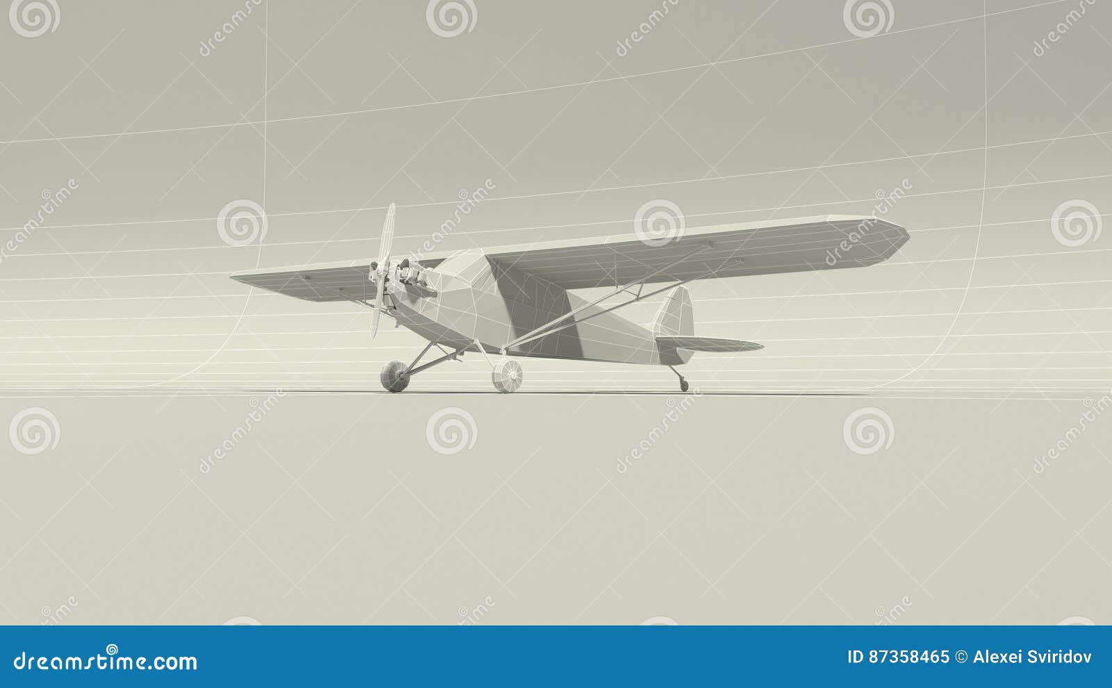 3d Plane stock illustration. Illustration of render, motor - 87358465