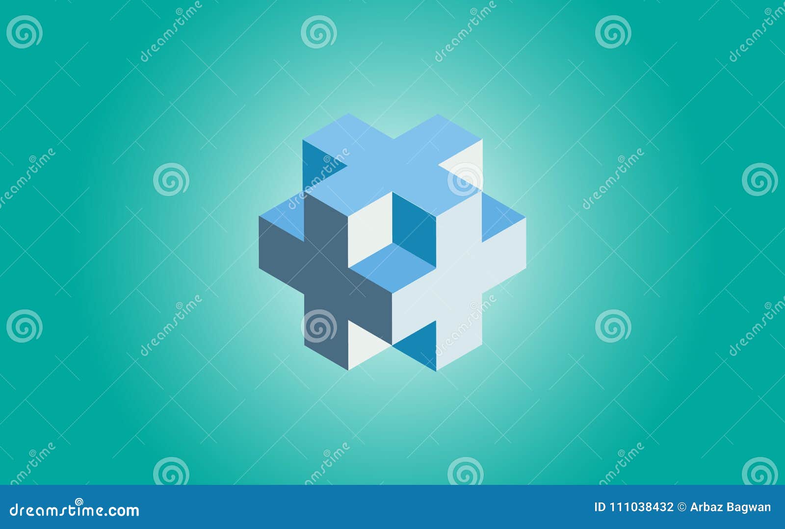 Plus 3d design stock vector. Illustration of concept - 111038432