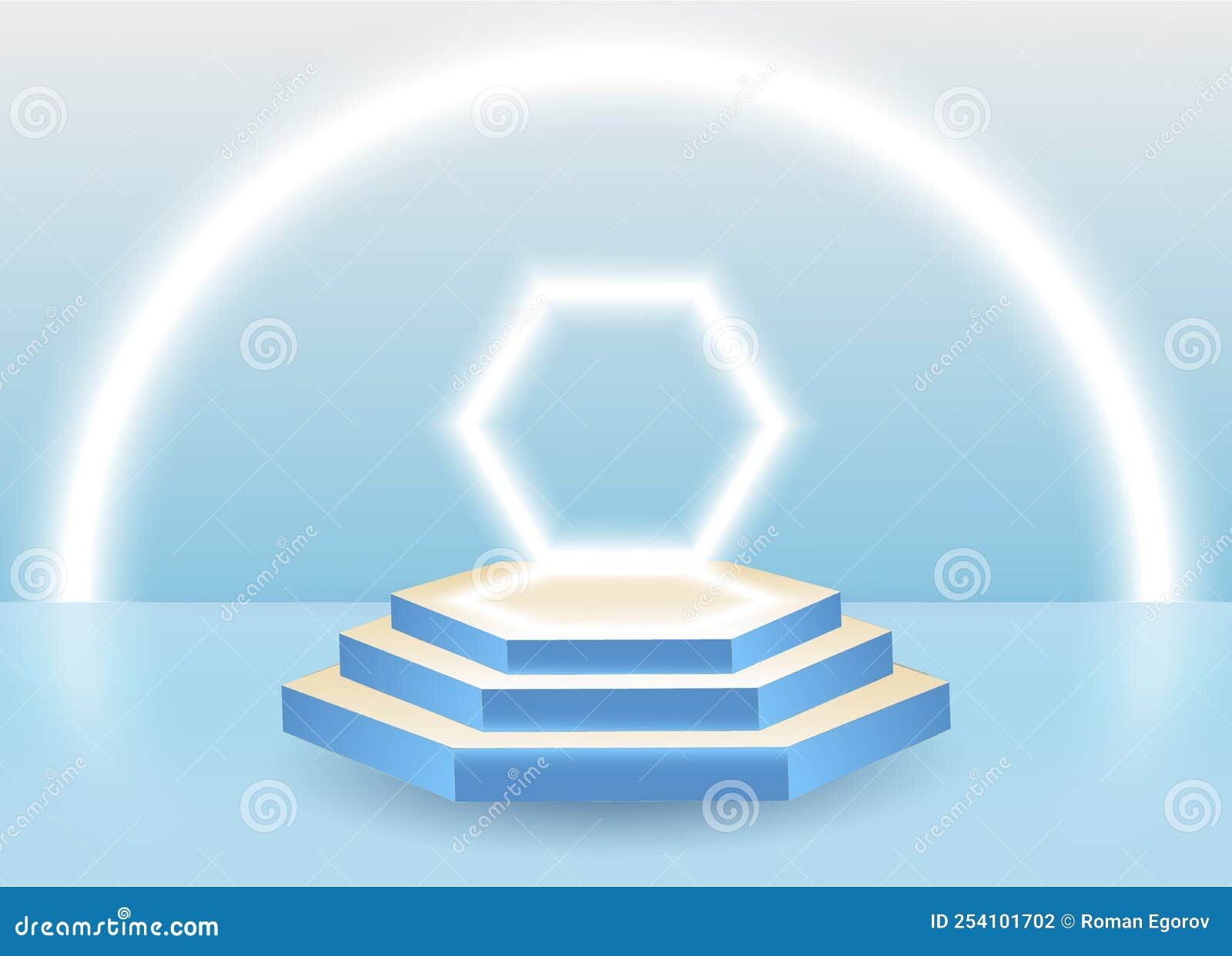 Winner Stage Awards. Podium And Background Made Of Metal With Scratches ...