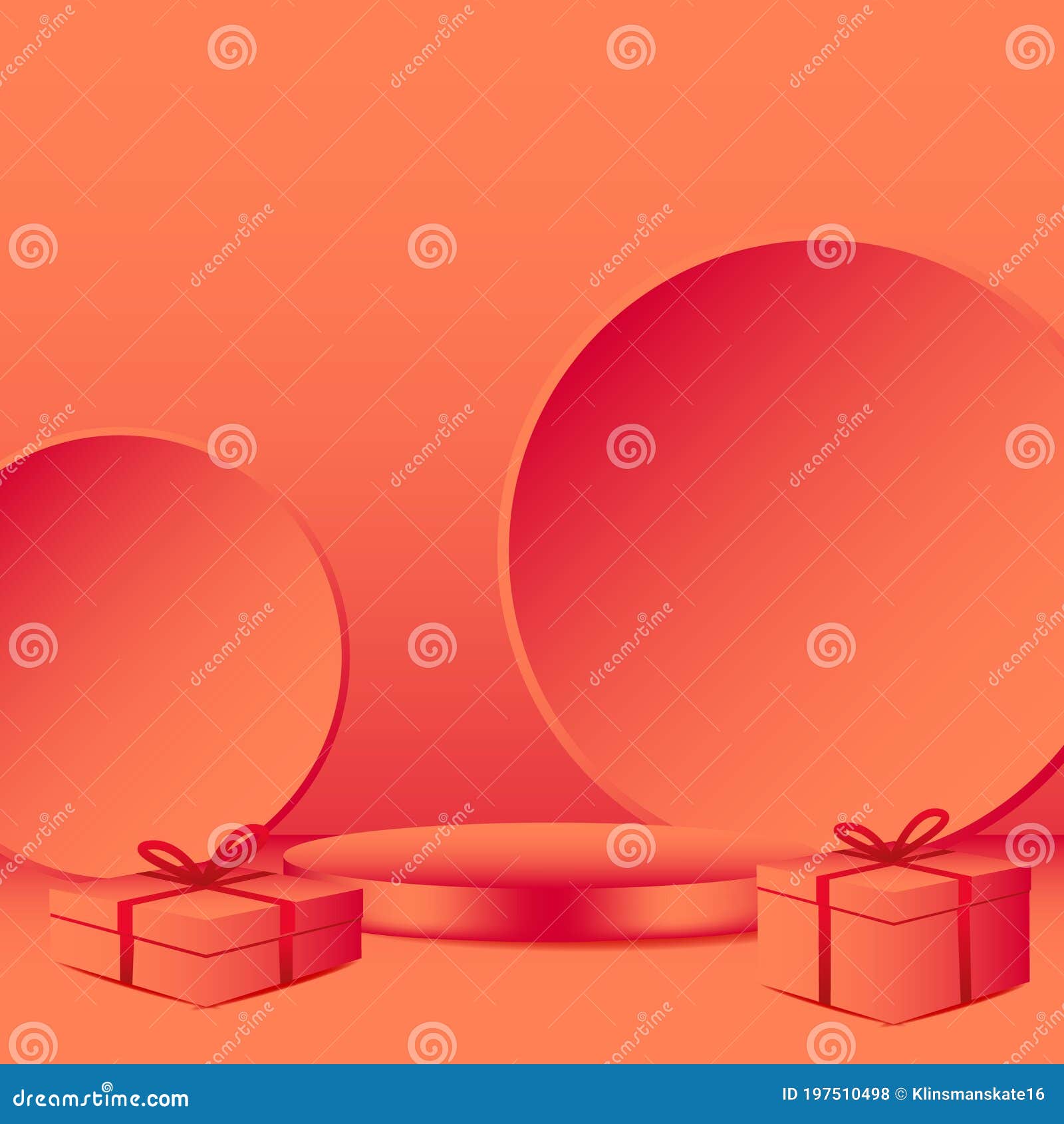 D Podium With Gift Box And Frame Background Design Stock Photography ...