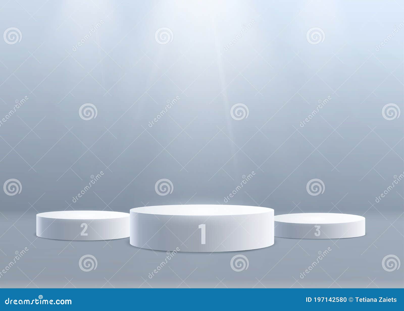 3d Podium Vector Background With Light From Above. Realistic Backdrop ...