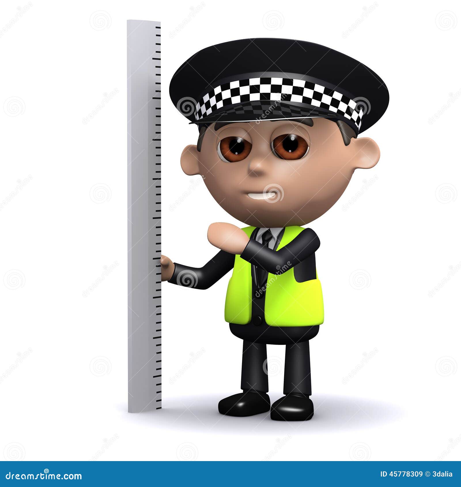 Officer Ruler Cartoon Vector | CartoonDealer.com #64223893
