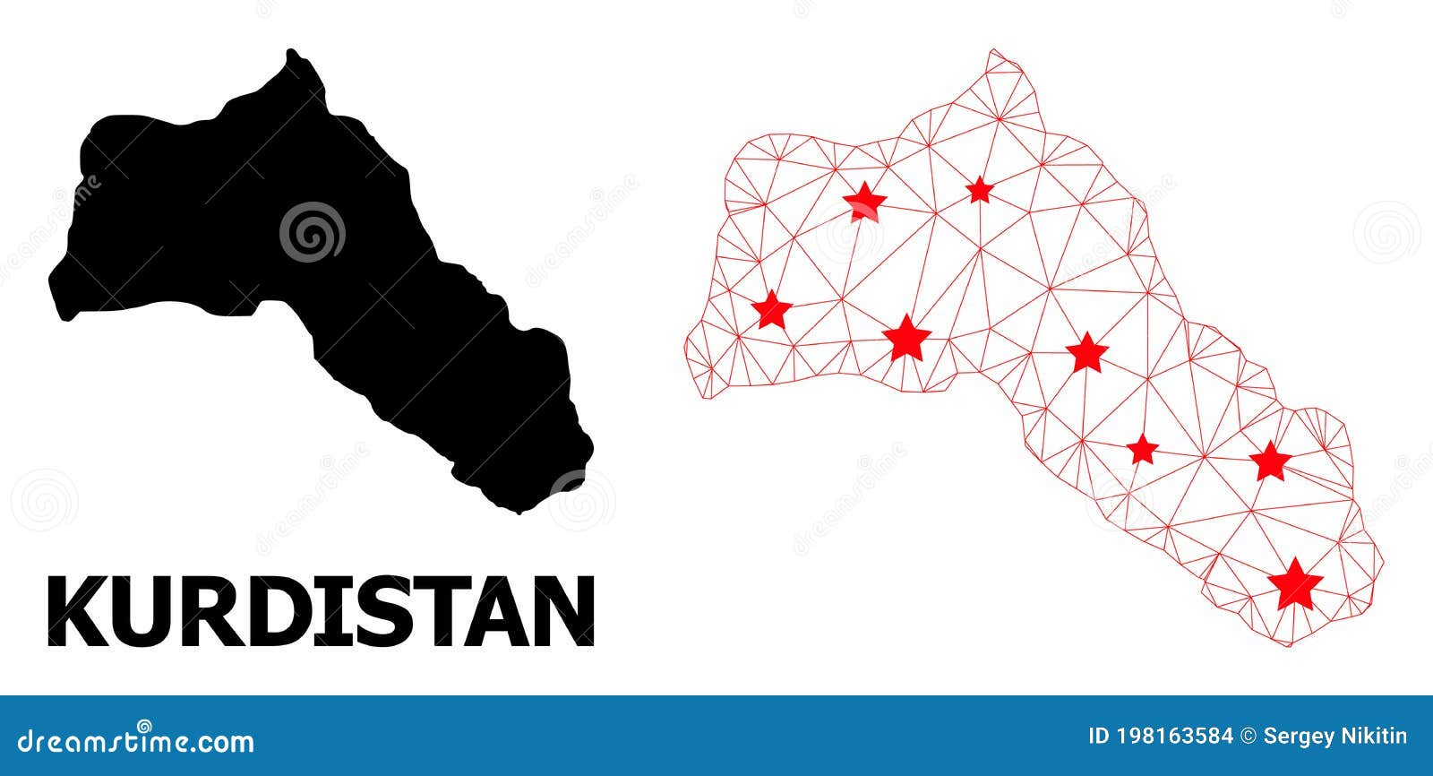Kurdistan Map Vector | CartoonDealer.com #107177521