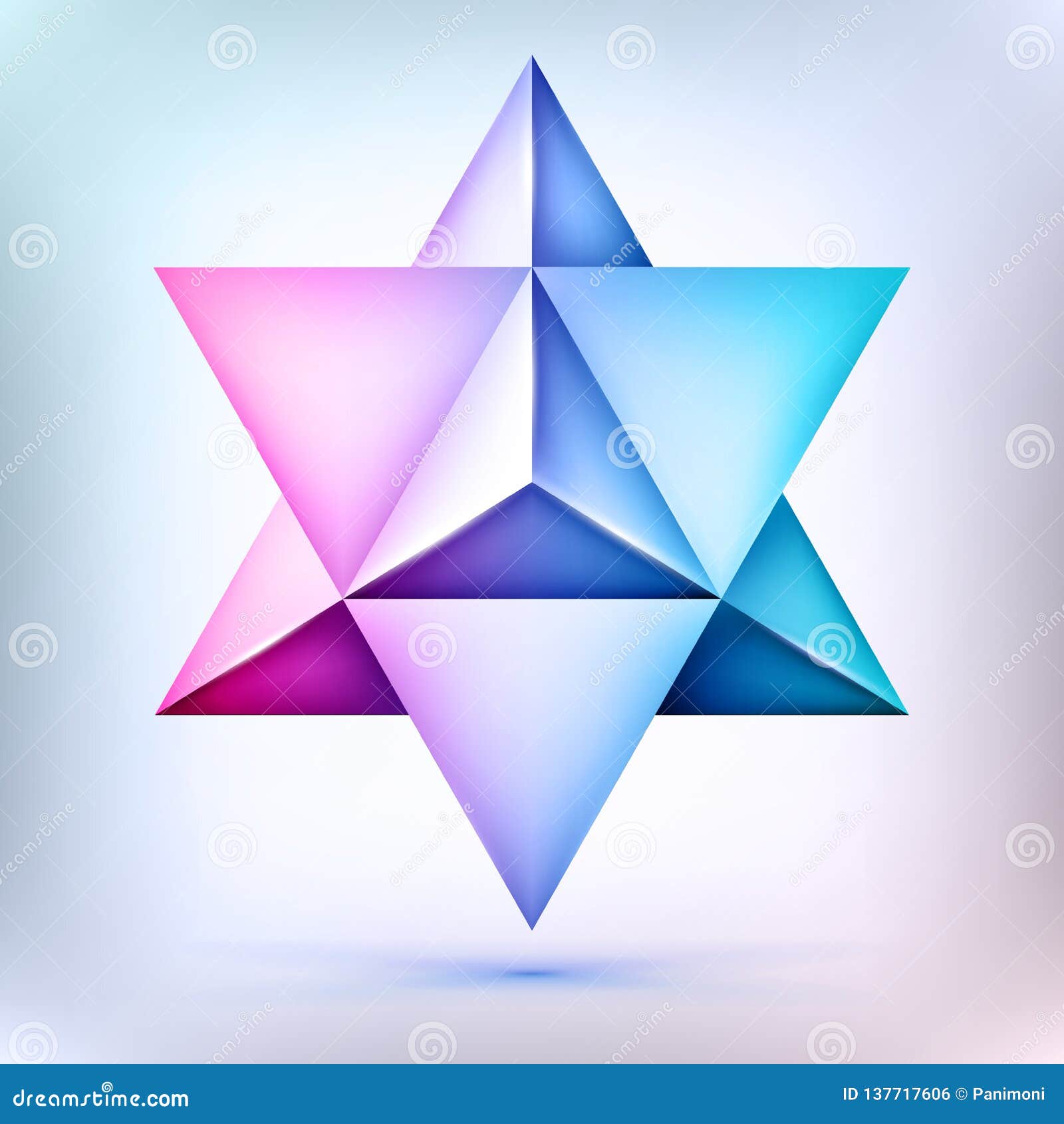 3d Polyhedron Merkaba, Esoteric Crystal, Sacral Geometry Shape, Volume ...