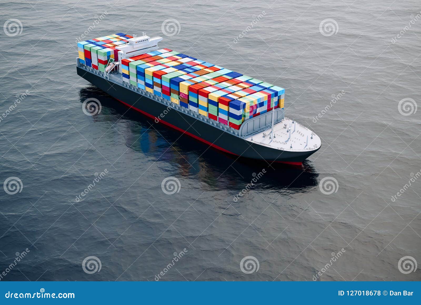 3d porta-contentores ilustração stock. Ilustração de marinha - 127018678