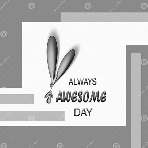 3d Positive Affirmation Word and Design Stock Illustration ...
