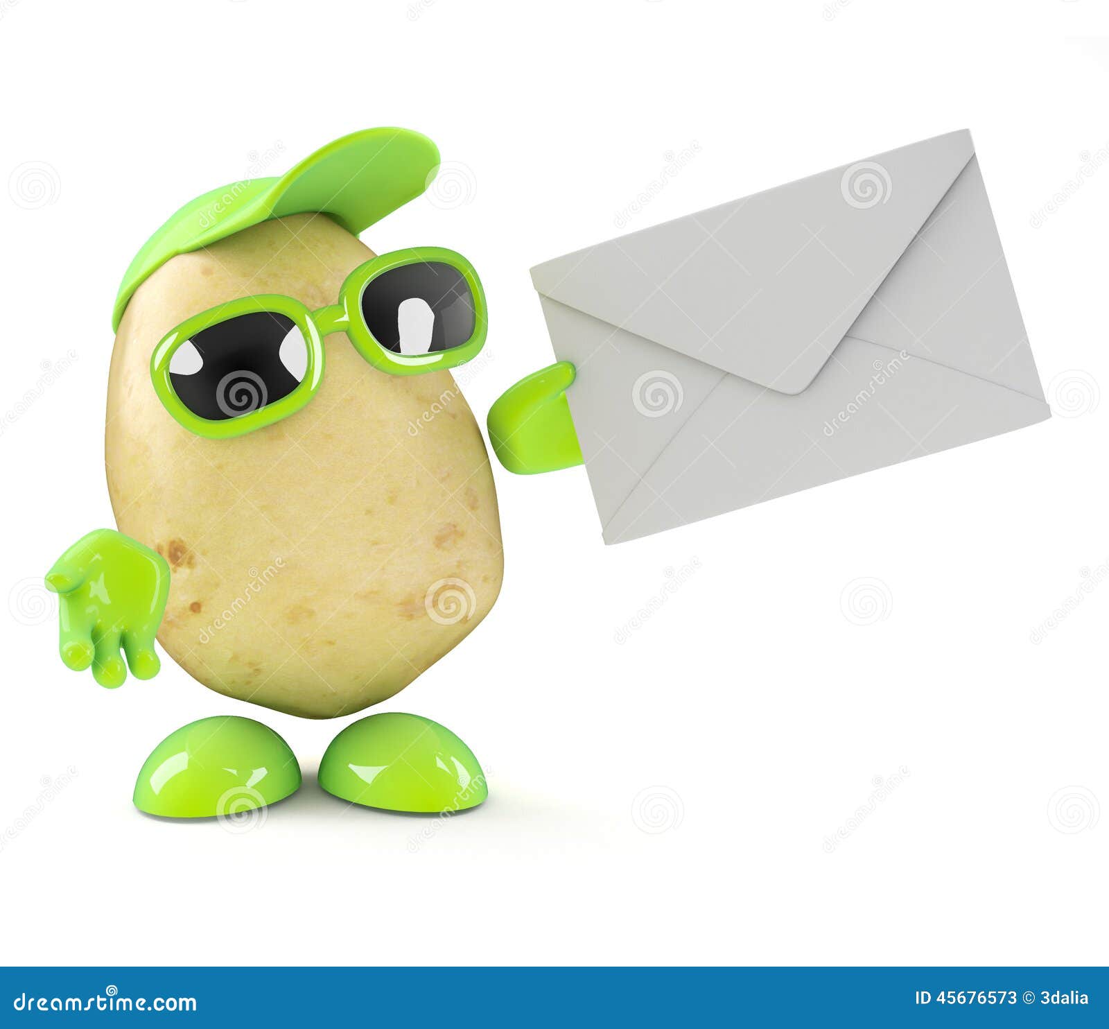 Potato Letter Cartoon Vector | CartoonDealer.com #56434819