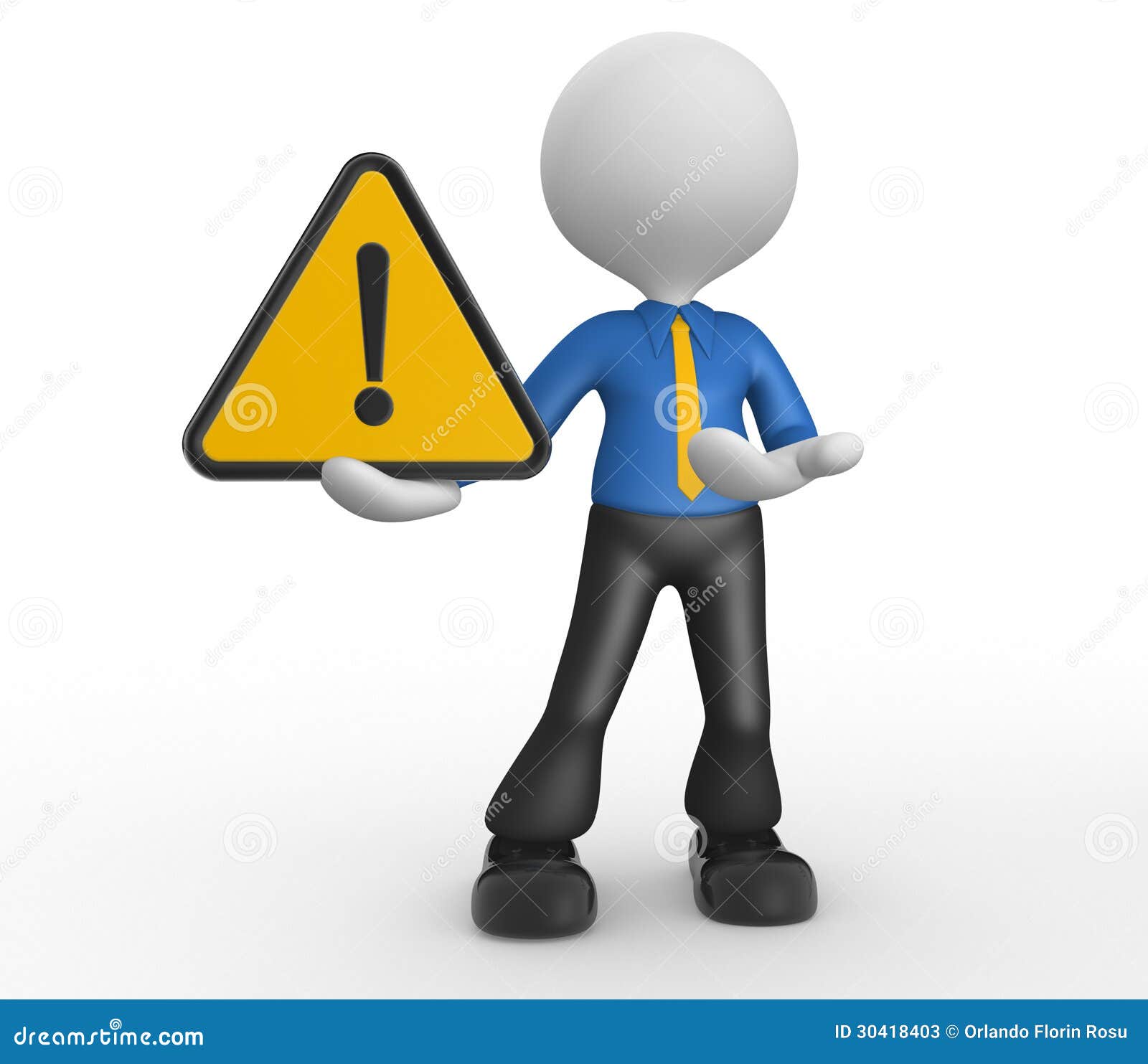 Sinal de aviso ilustração stock. Ilustração de ajuda - 30418403