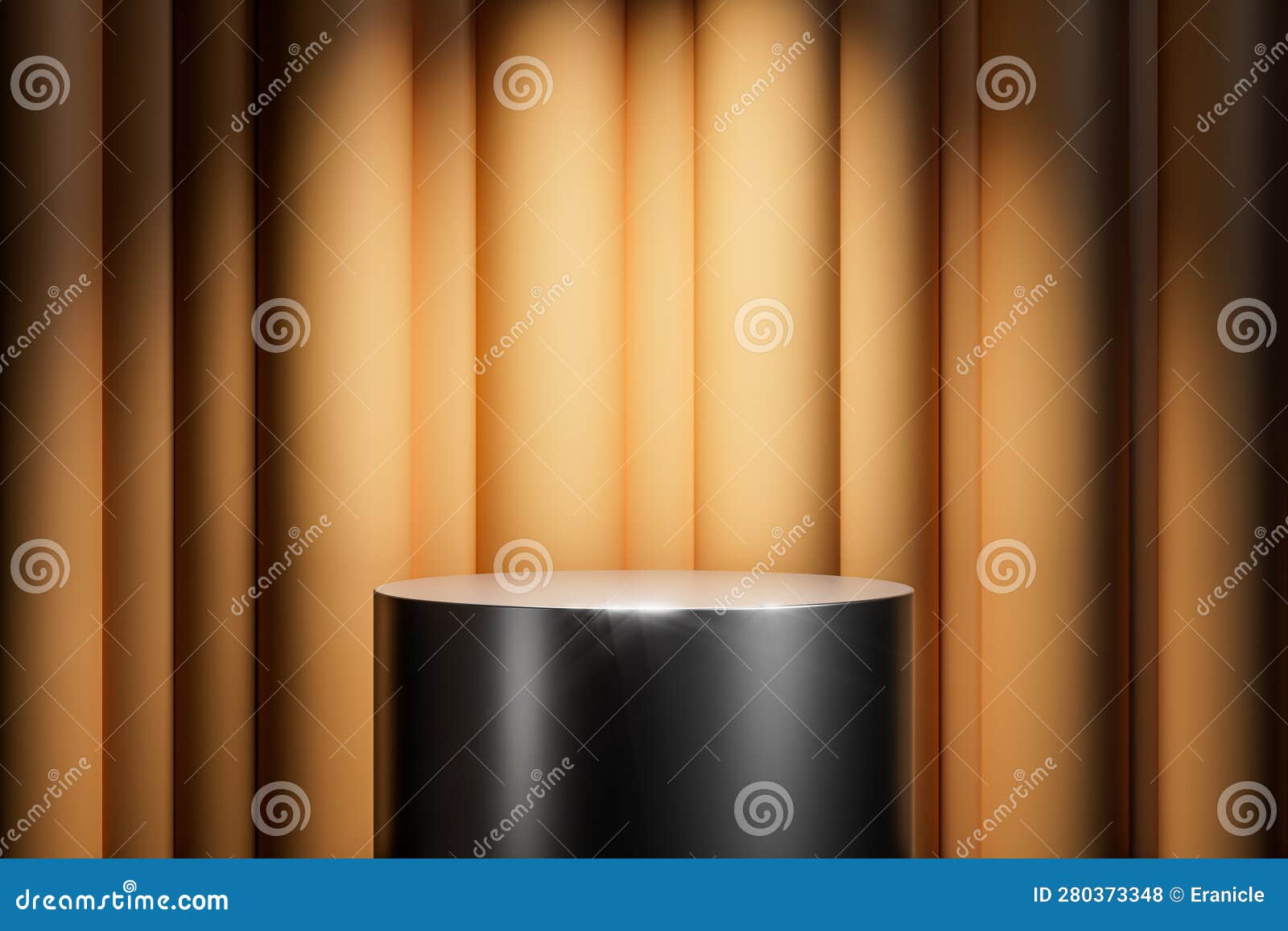 3d Presentation Background with Pedestal or Dais in the Room ...