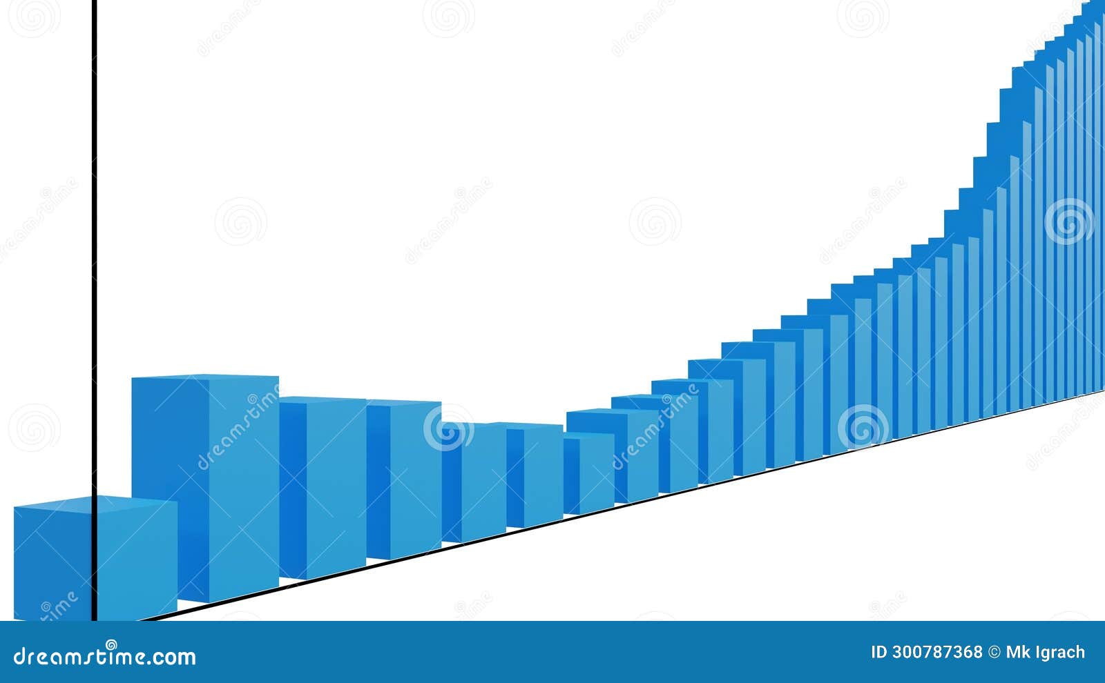 3D price graph render stock illustration. Illustration of chart - 300787368
