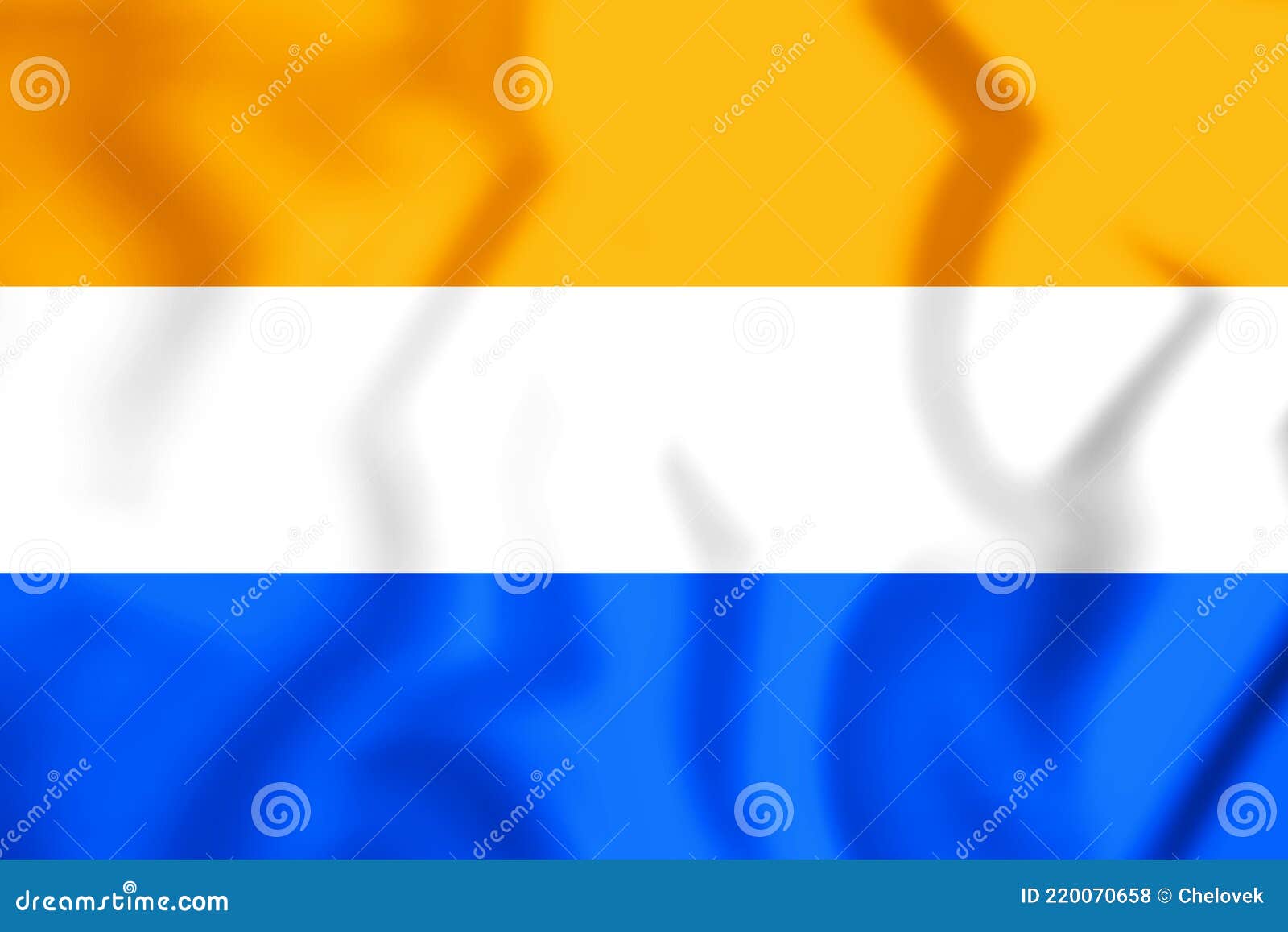 Prince`s Flag. 3D Illustration Stock Illustration - Illustration of ...
