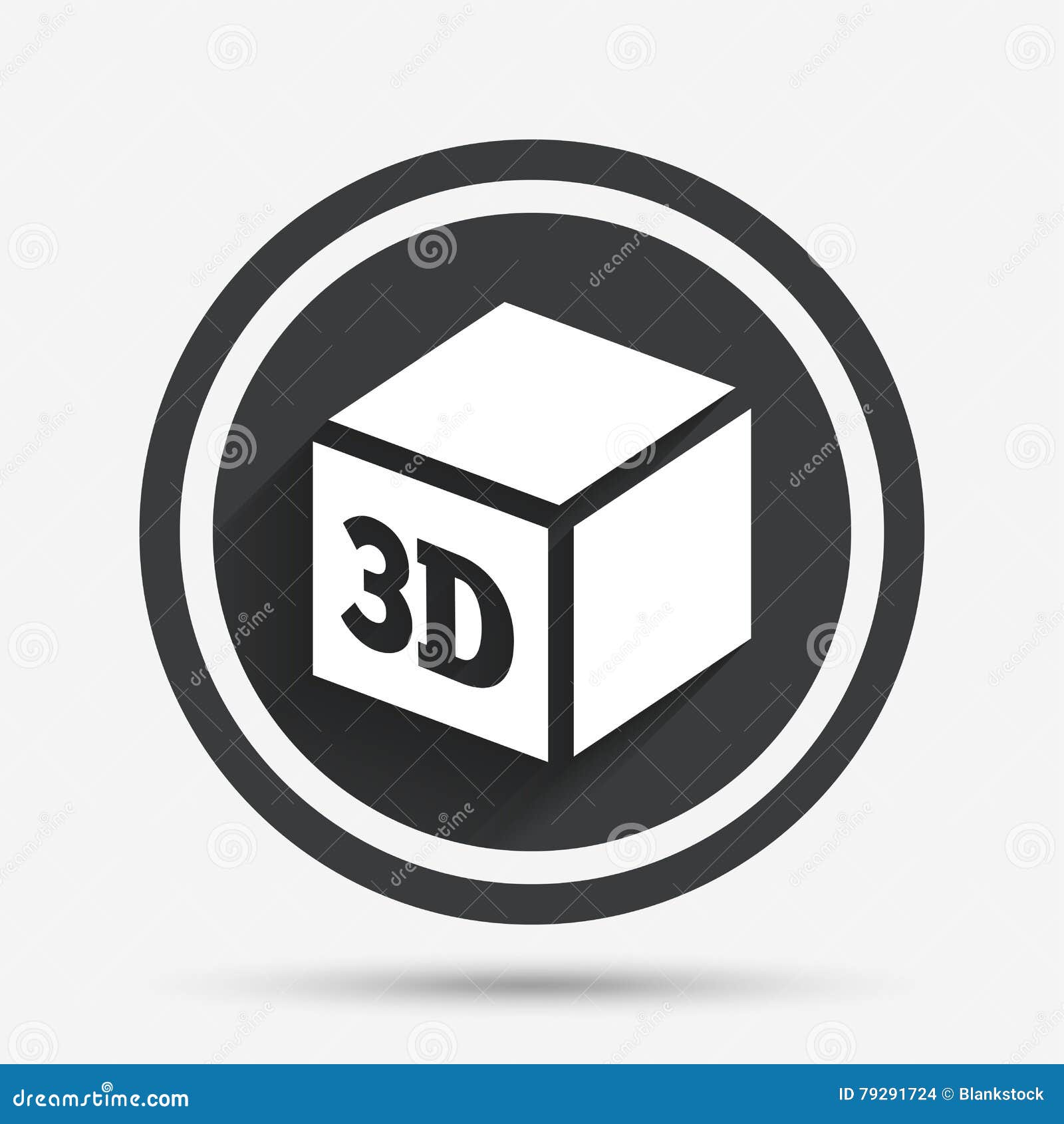 3D Print Sign Icon. 3d Cube Printing Symbol Stock Vector - Illustration ...