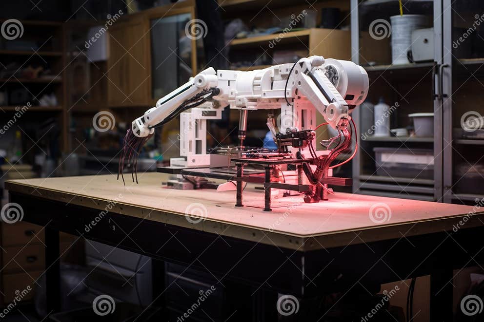 3d Printed Biohybrid Robot Prototype on Workbench Stock Image - Image ...