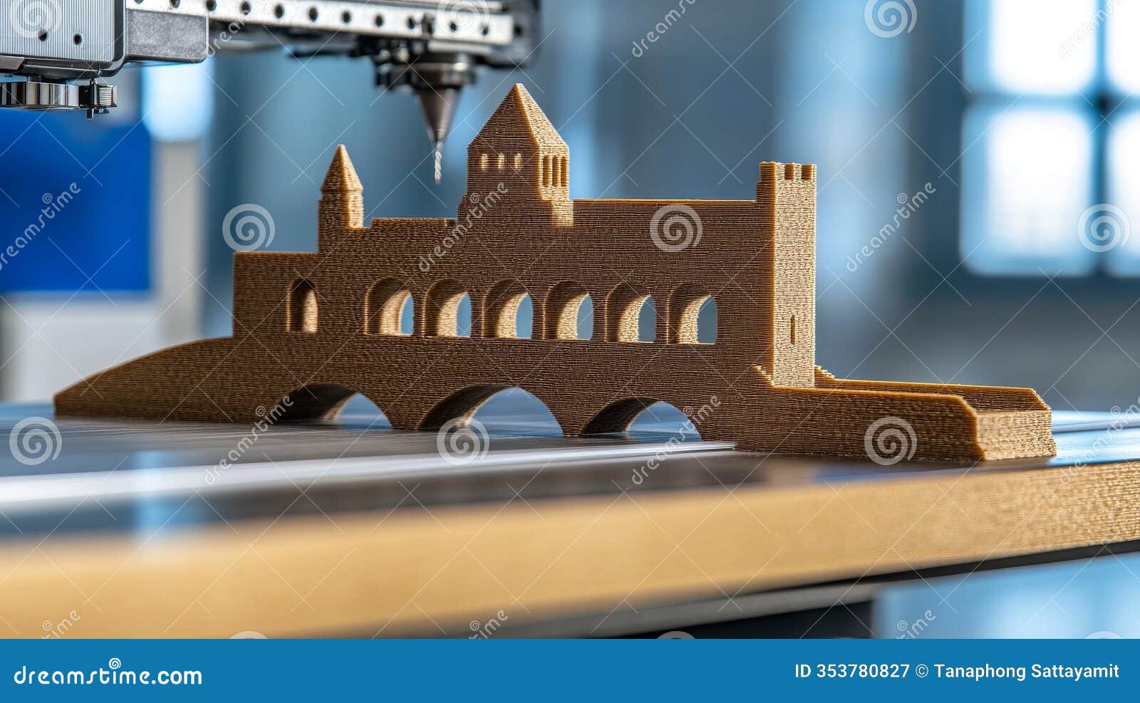 3D Printed Bridge Model Additive Manufacturing Precision Engineering ...
