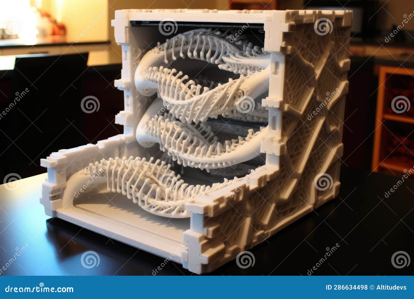 3d Printed Dna Helix Storage in a Secure Vault Stock Photo - Image of ...