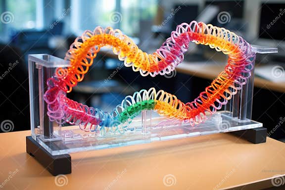 3d-printed Dna Strand on a Lab Workbench Stock Photo - Image of ...
