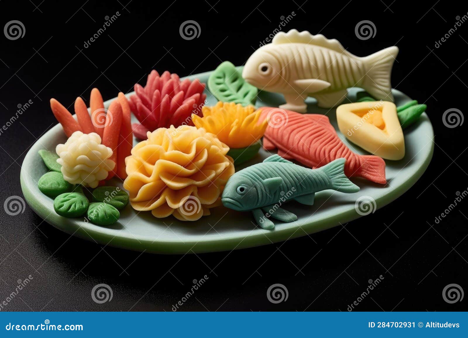 3d Printed Edible Food Items on a Plate Stock Image - Image of ...