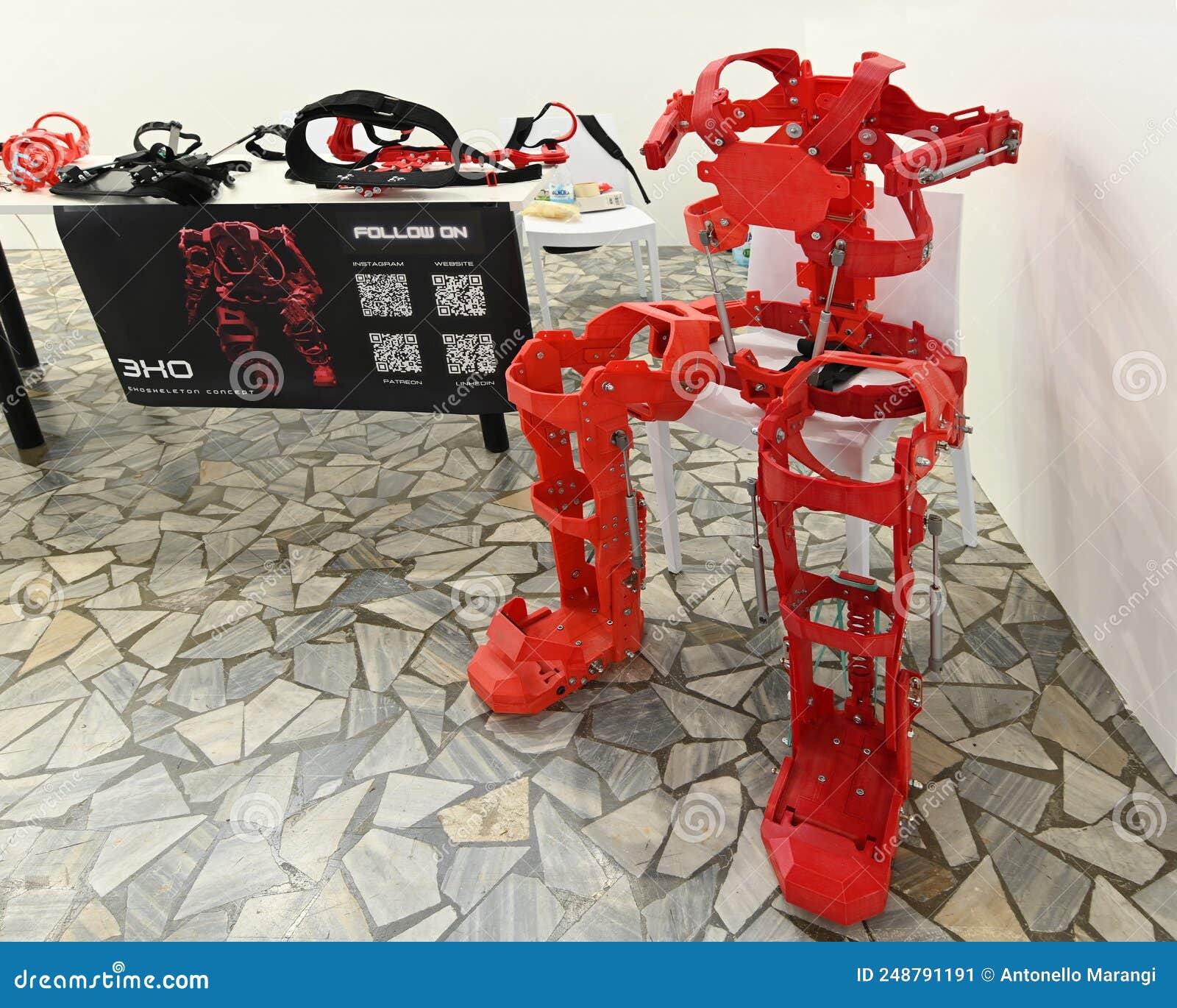 3D Printed Exoskeleton Modular Concept Prototype on Display Editorial ...