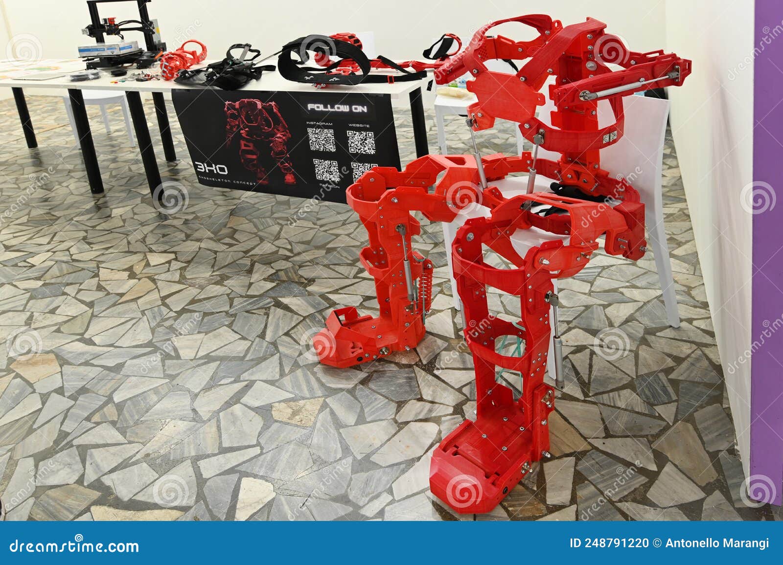 3D Printed Exoskeleton Modular Concept Prototype On Display Editorial ...