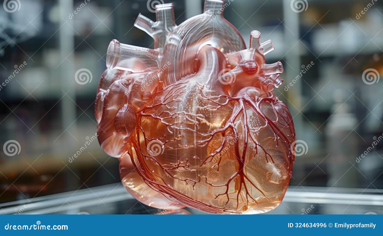 3D Printed Heart Model for Surgical Planning Stock Photo - Image of ...