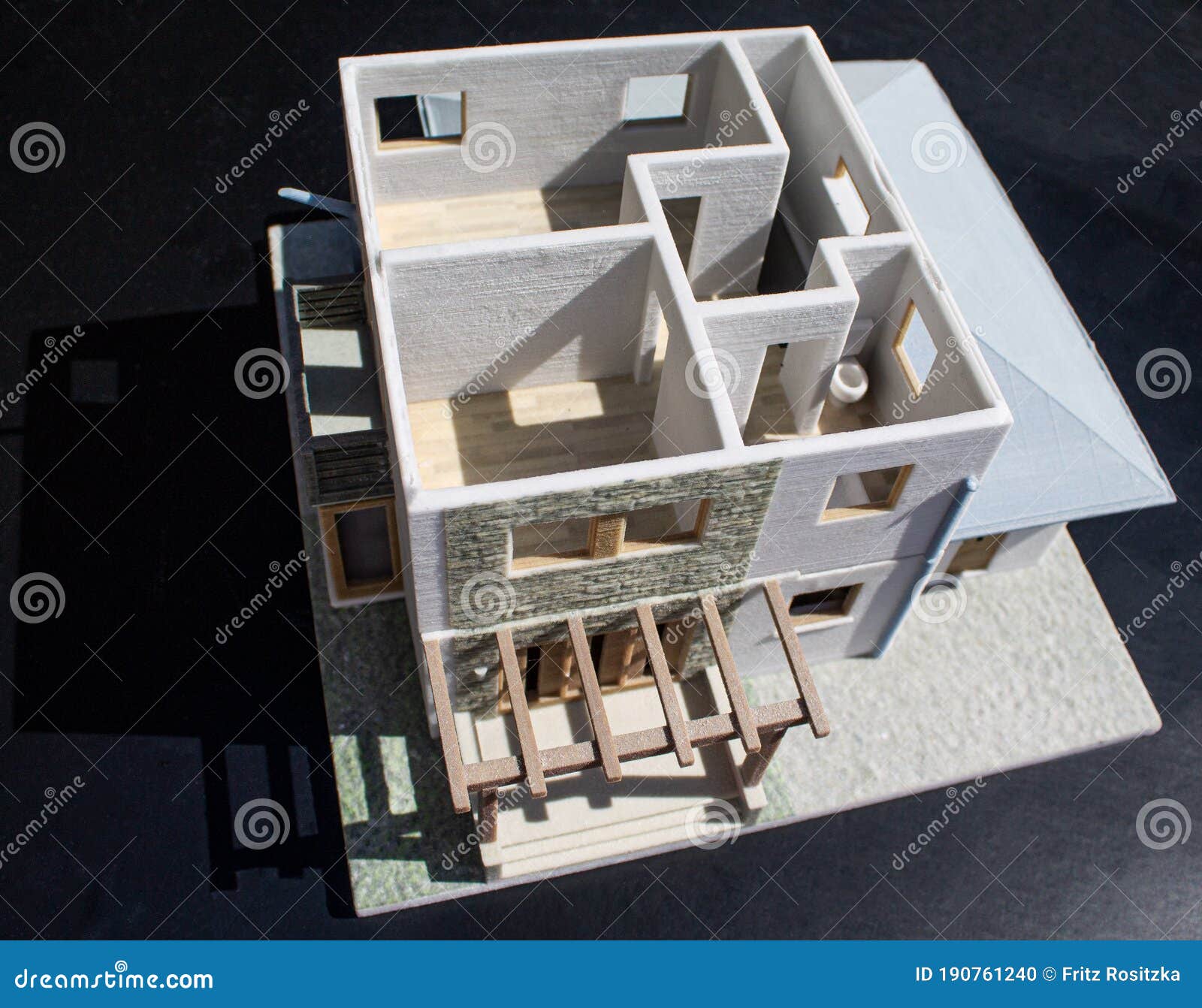 3D Printed Model House Inside Stock Photo - Image of apartment, family ...