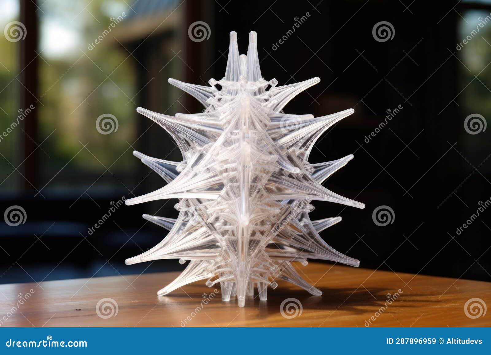 3d Printed Model of a Time Crystal Structure Stock Illustration ...