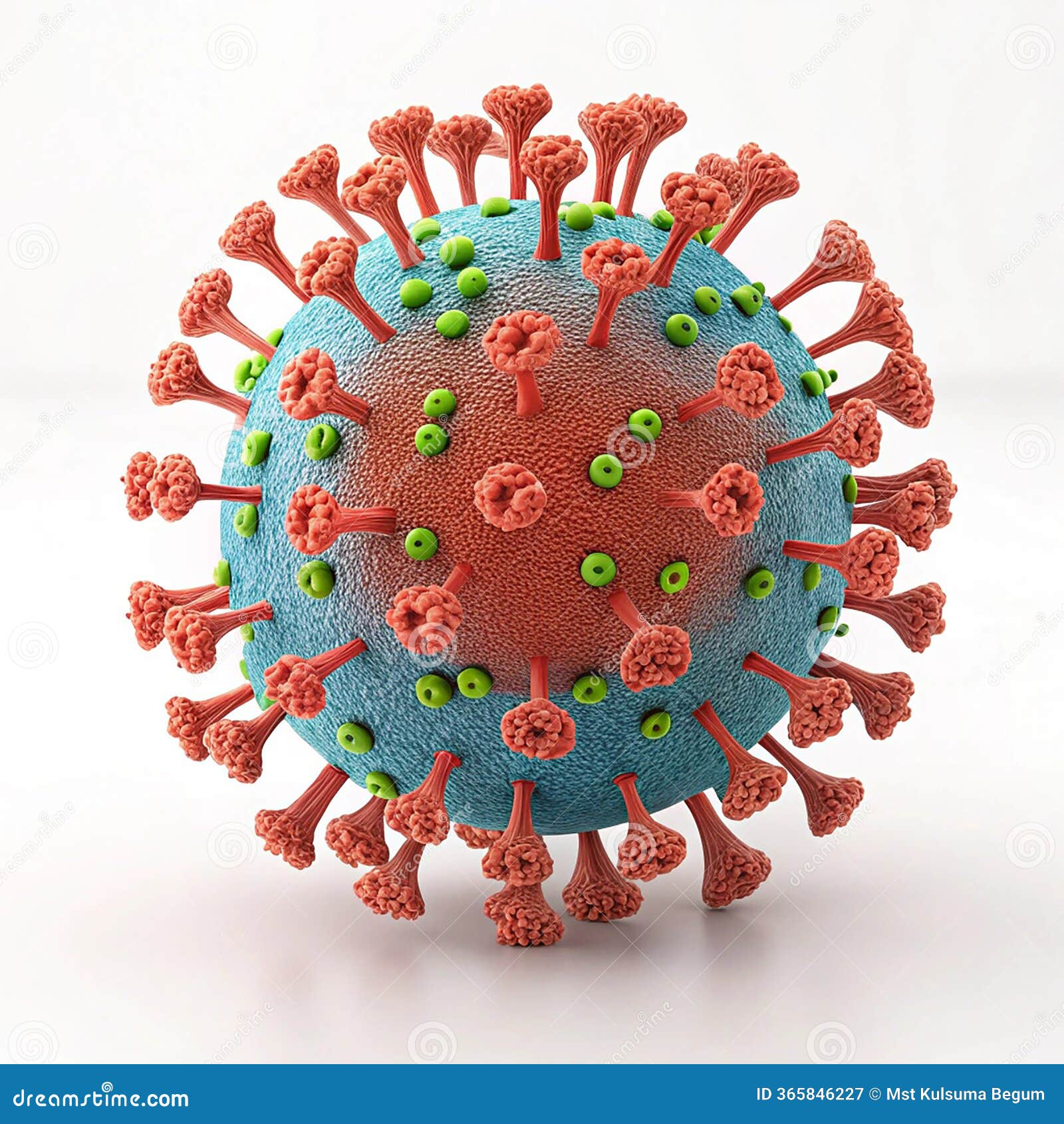 3D Printed Model Of Virus Structure Stock Image | CartoonDealer.com ...