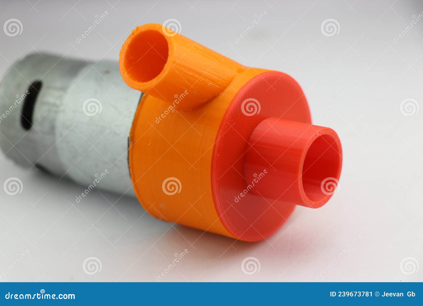 3D Printed Model Which is Attachment Added To Shaft of Dc Motor that ...