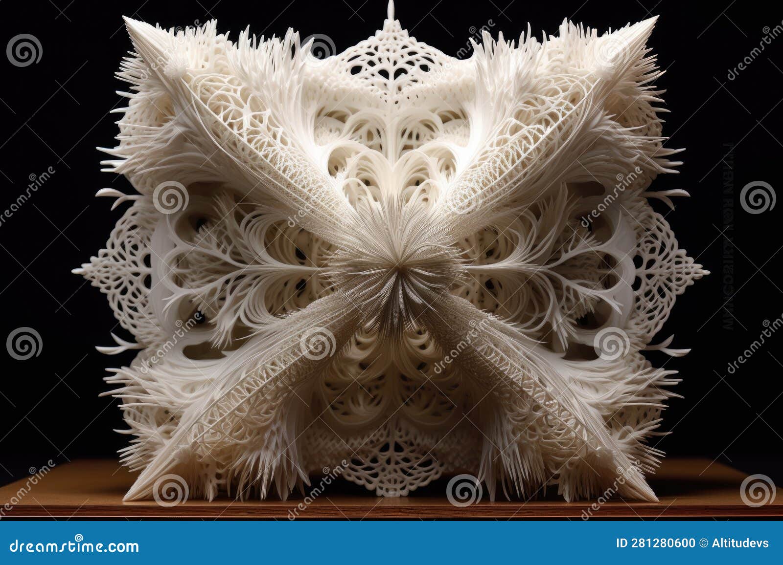 3d Printed Moving Art Piece with Intricate Design Stock Illustration ...