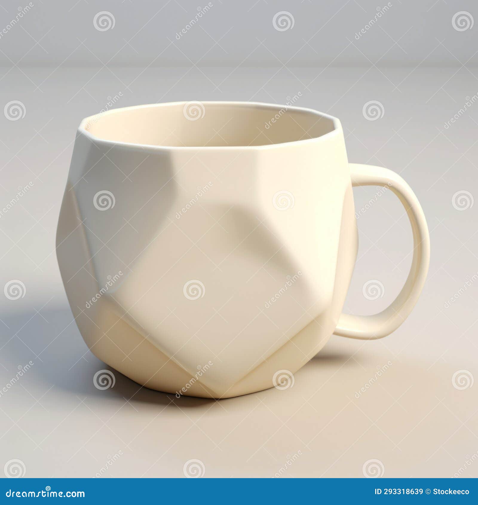 Geometric Polygon Coffee Mug Set - 3d Printed Pre Made Print Stock ...
