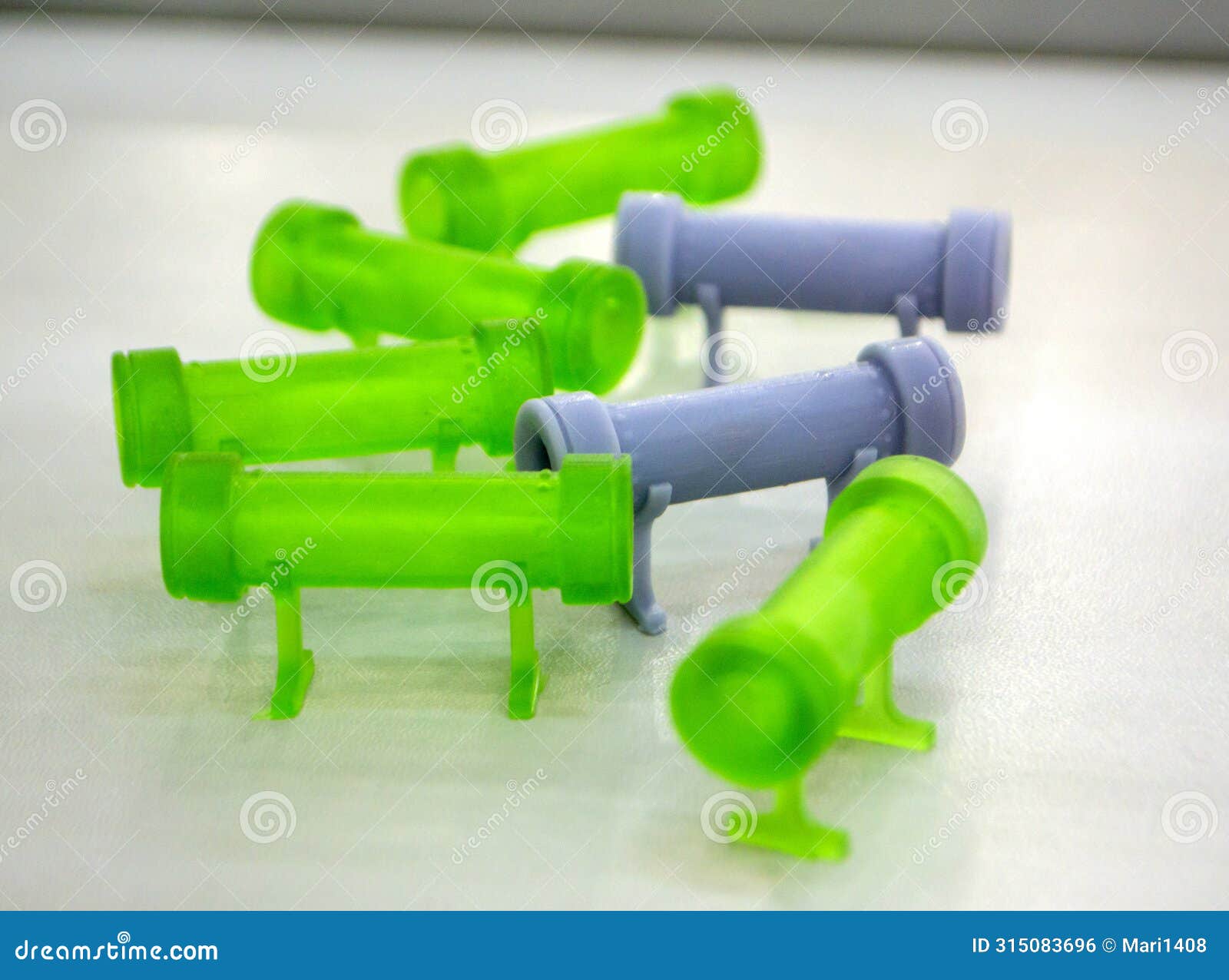 3D Printed Object Resin Polymerization Parts Created 3D Printer ...