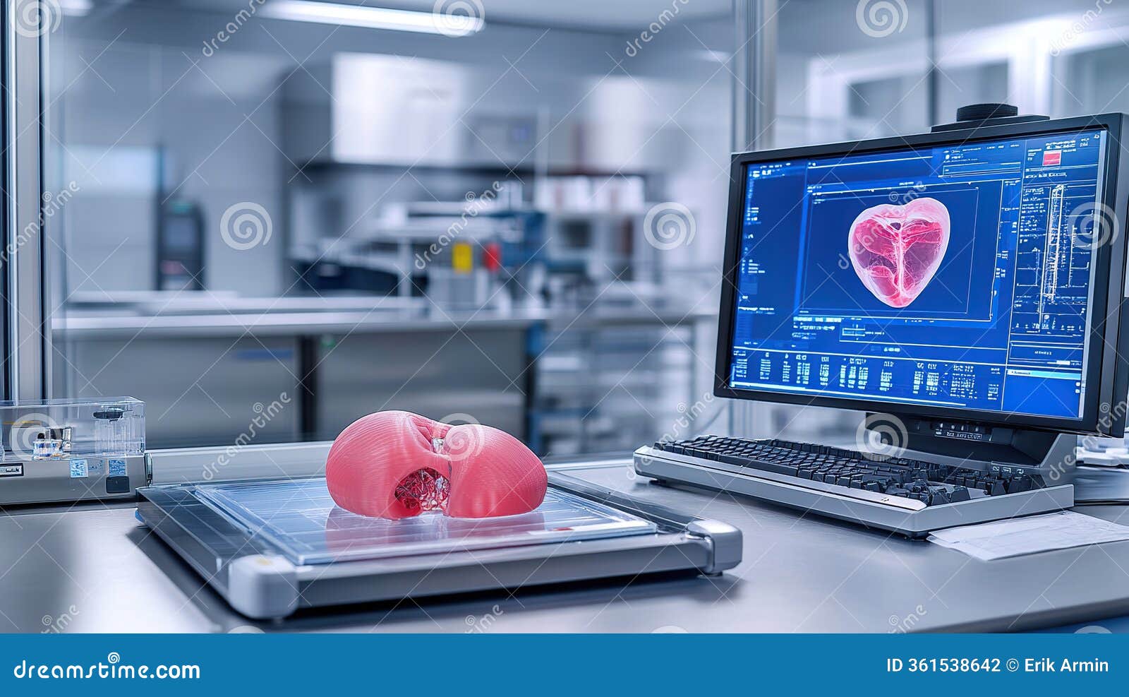 3D-printed Organ Scanned in Modern Lab Stock Photo - Image of discovery ...