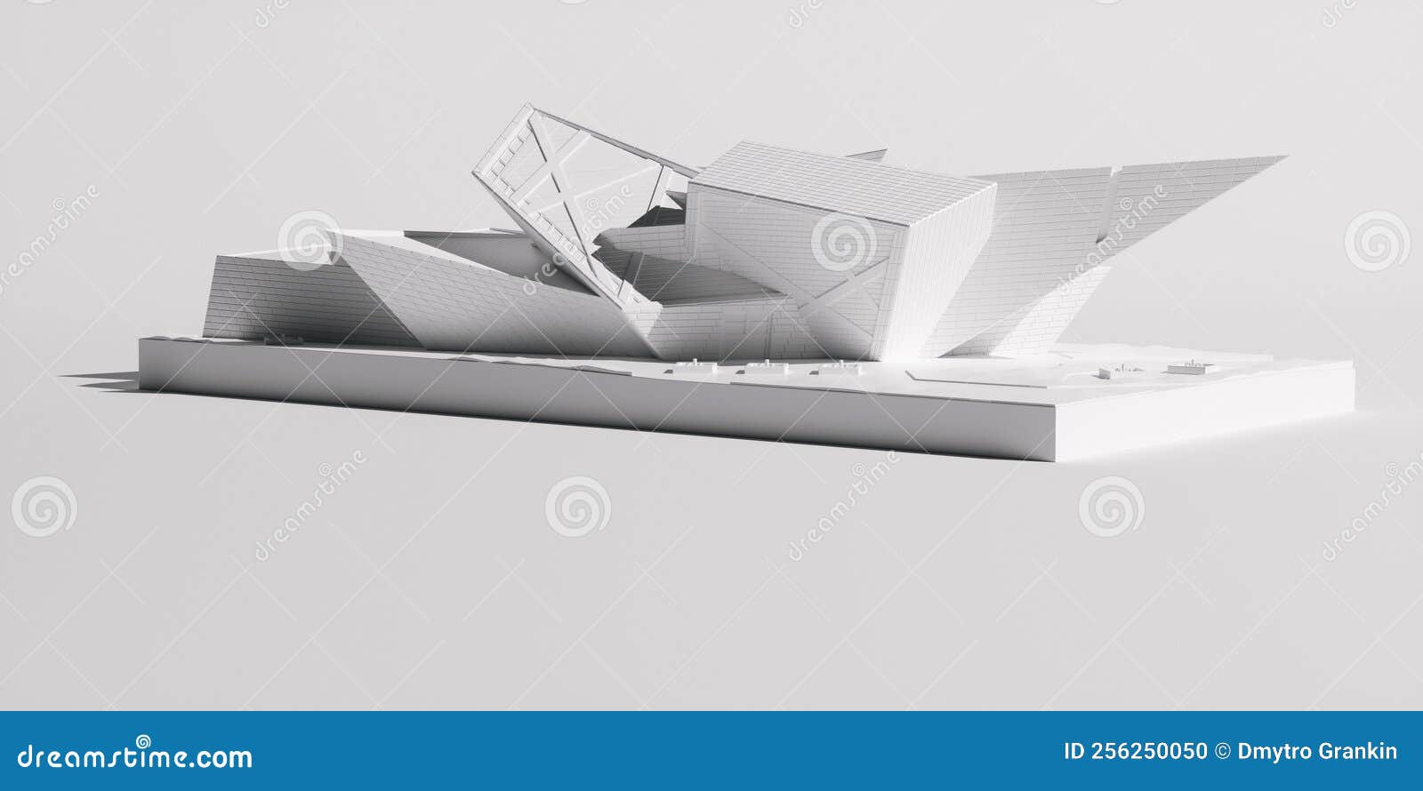 3d Printed Prototype Museum Building Close-up Royalty-Free Stock Image ...