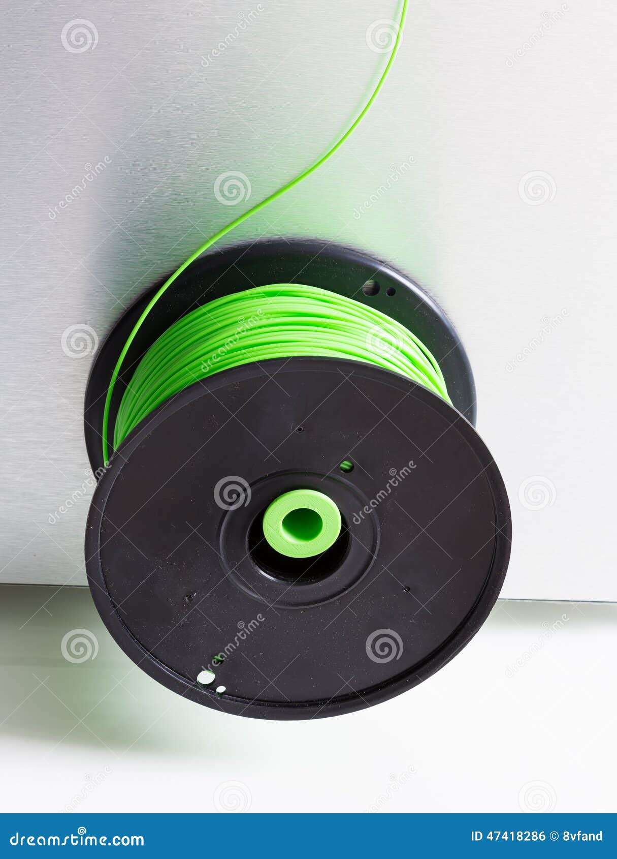 3d Printer with Bright Green Filament Stock Photo - Image of print ...