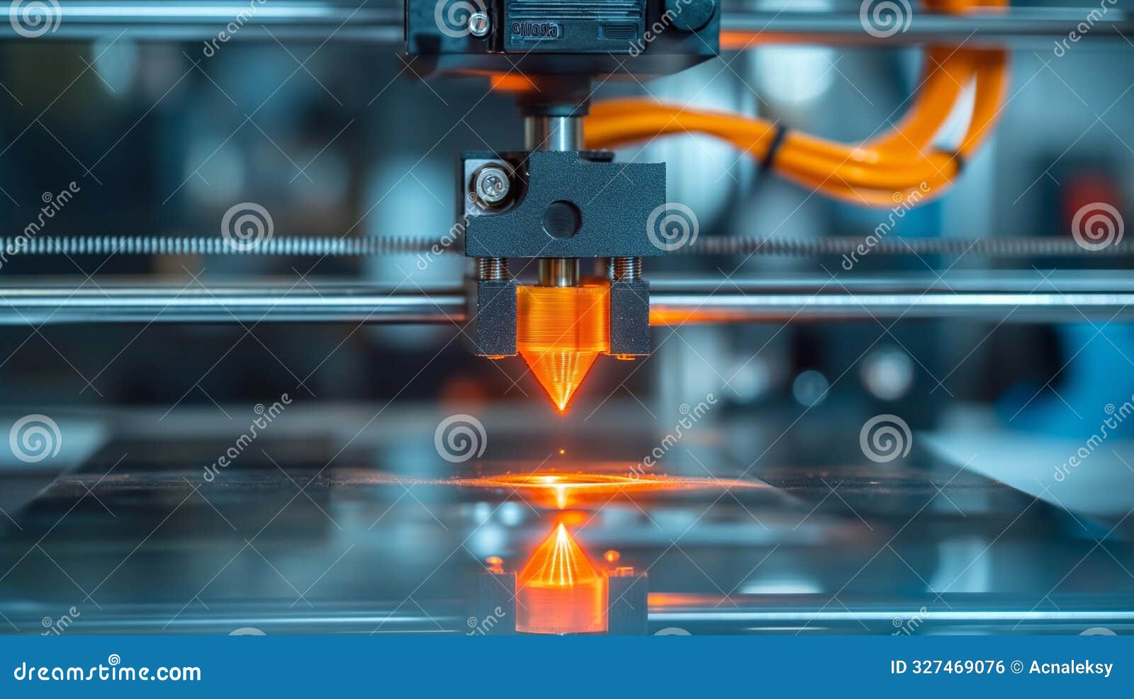 3D Printer, Creating Prototypes, Modern, Technology Stock Illustration ...