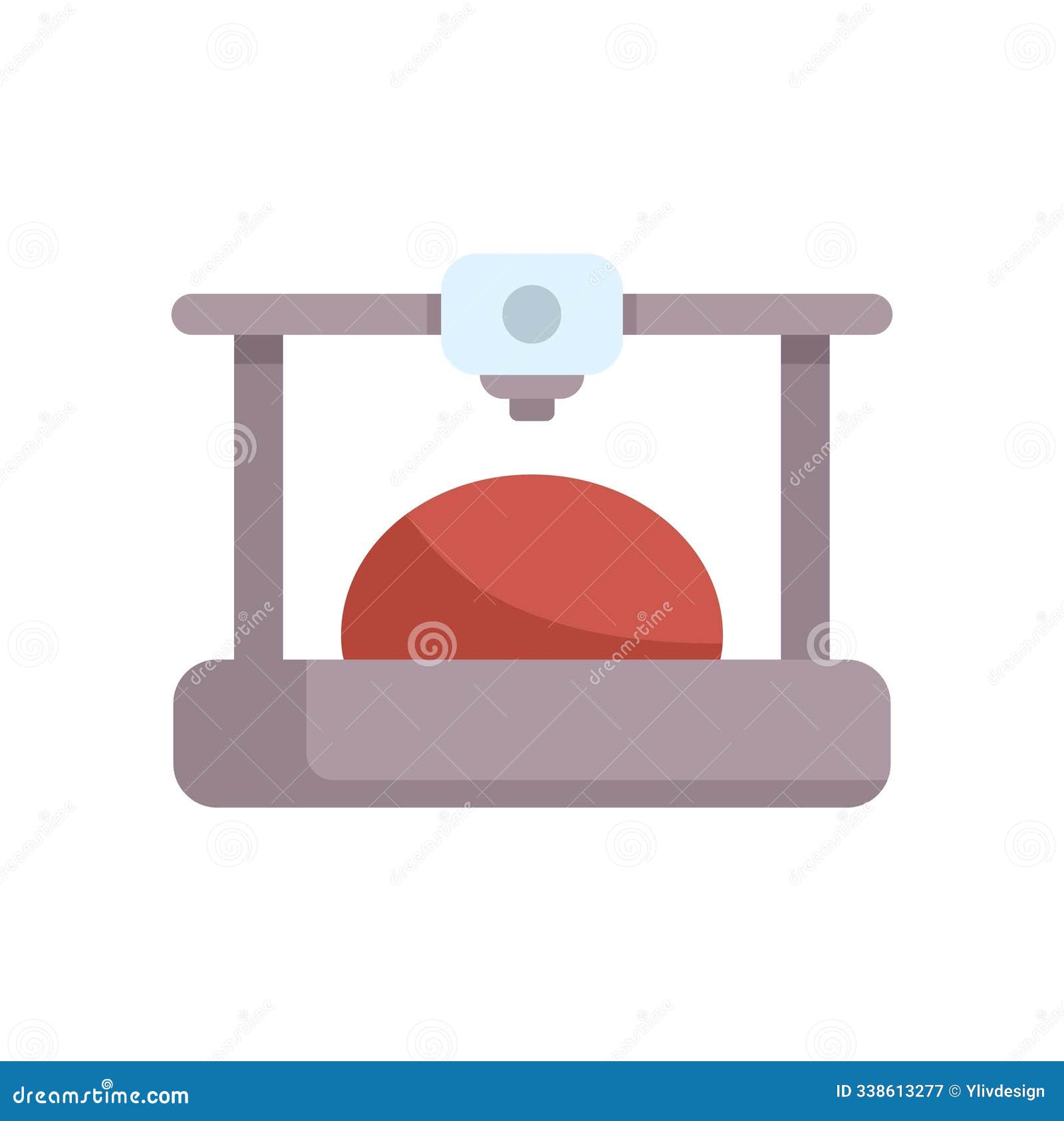 Additive Manufacturing Vector 3D Printing Concept Outline Icon Stock ...