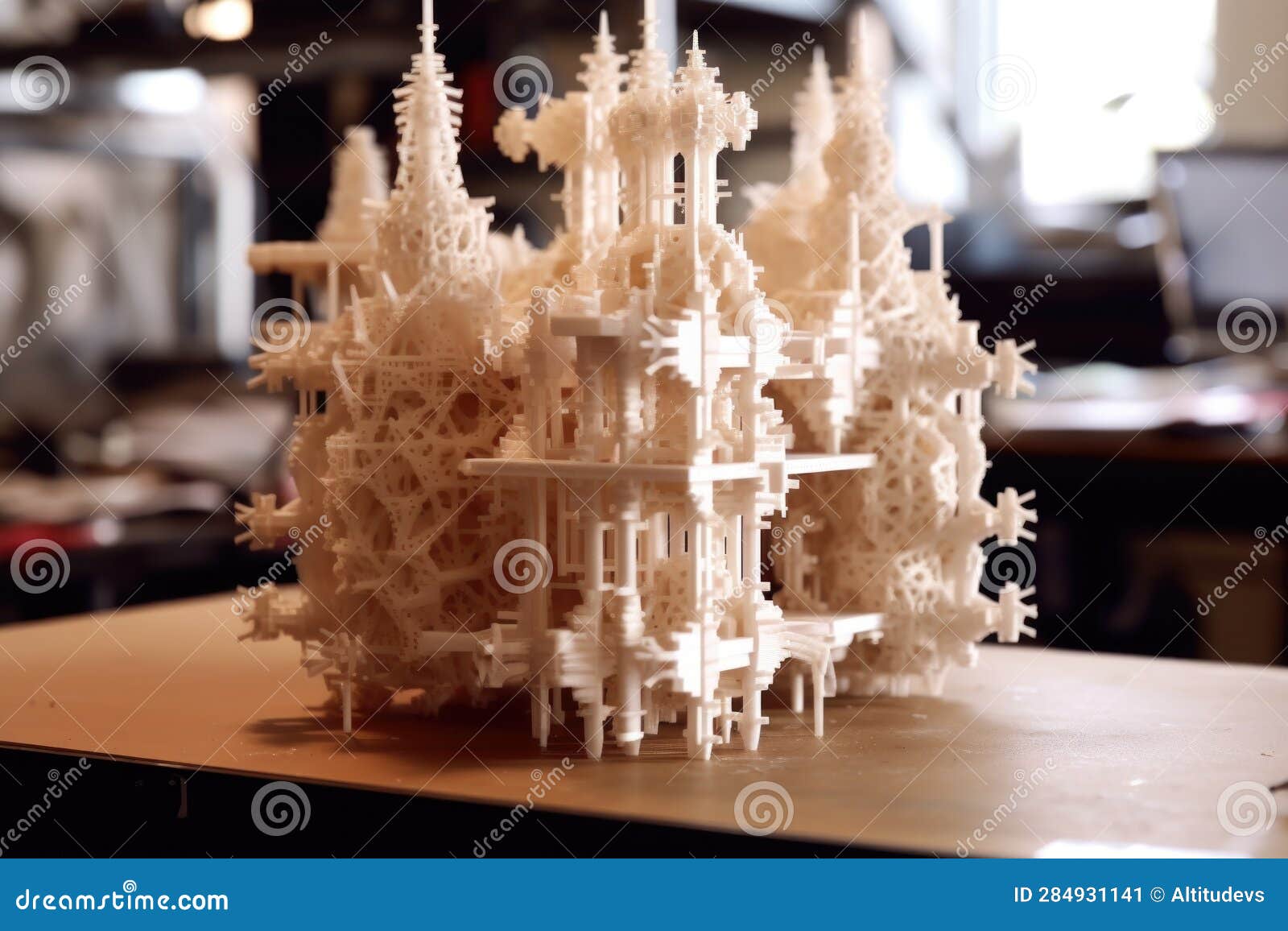 4d Printer Creating Self-assembling Structures Royalty-Free Stock Photo ...