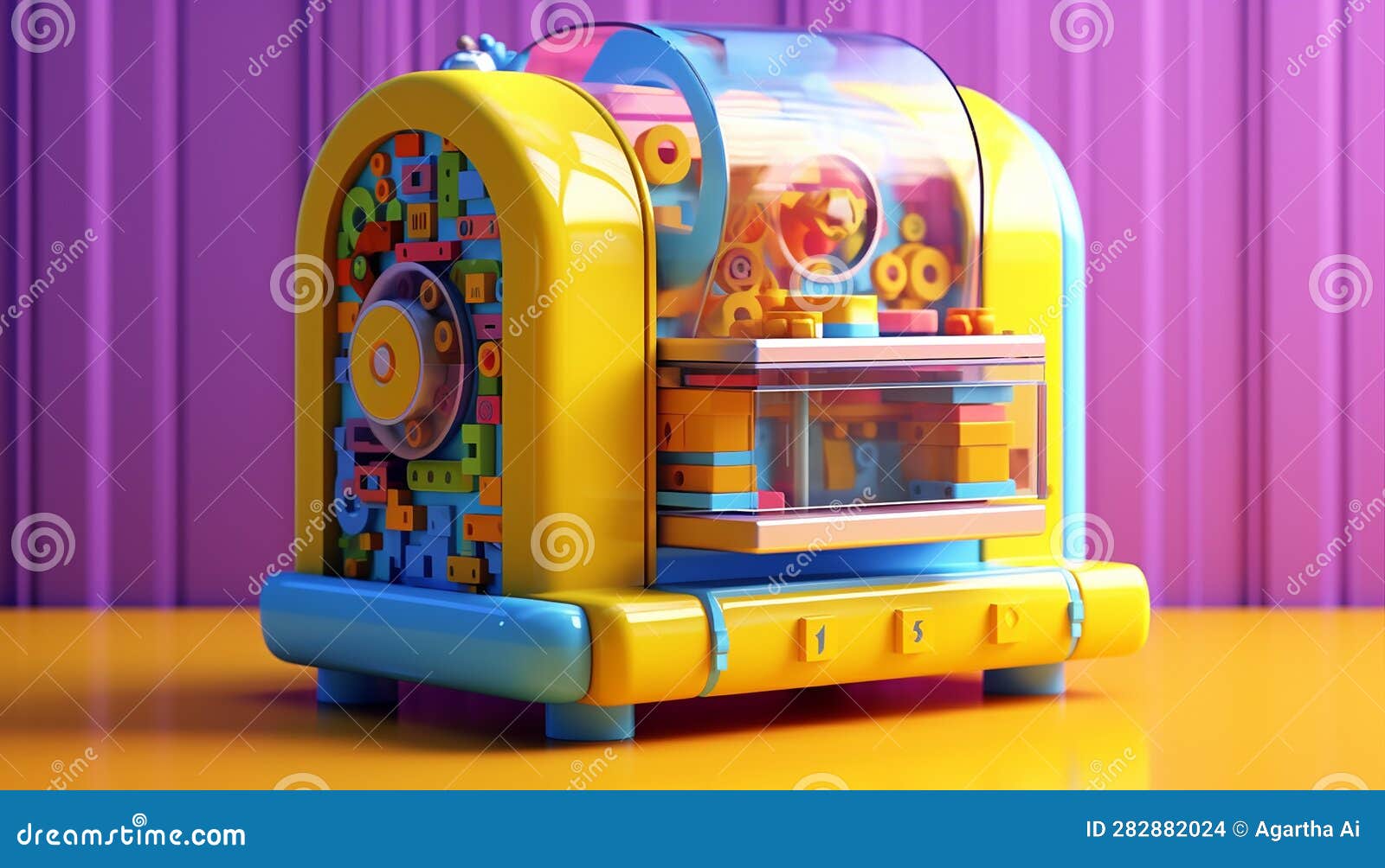 3D Printer Design. Pop Art Concept, Creative Printer Design Created ...