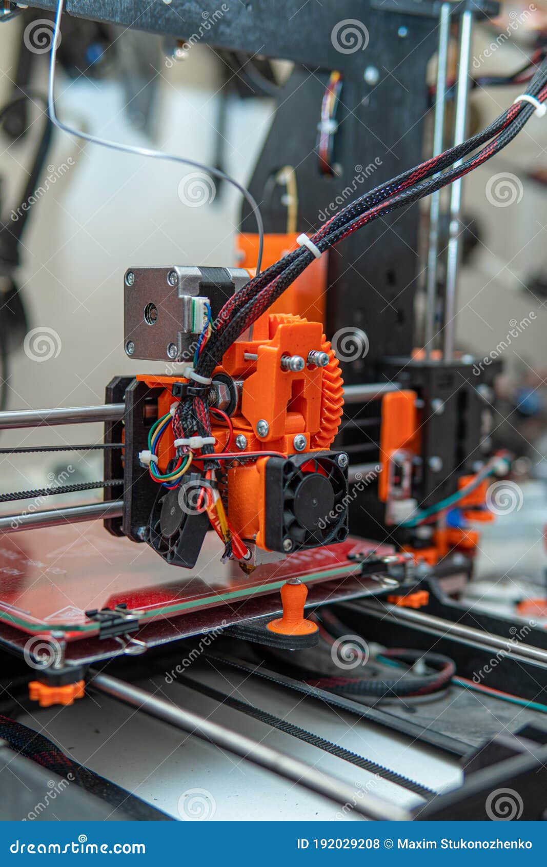 3D Printer Elements. 3D Printing Device Mechanism Stock Photo - Image ...