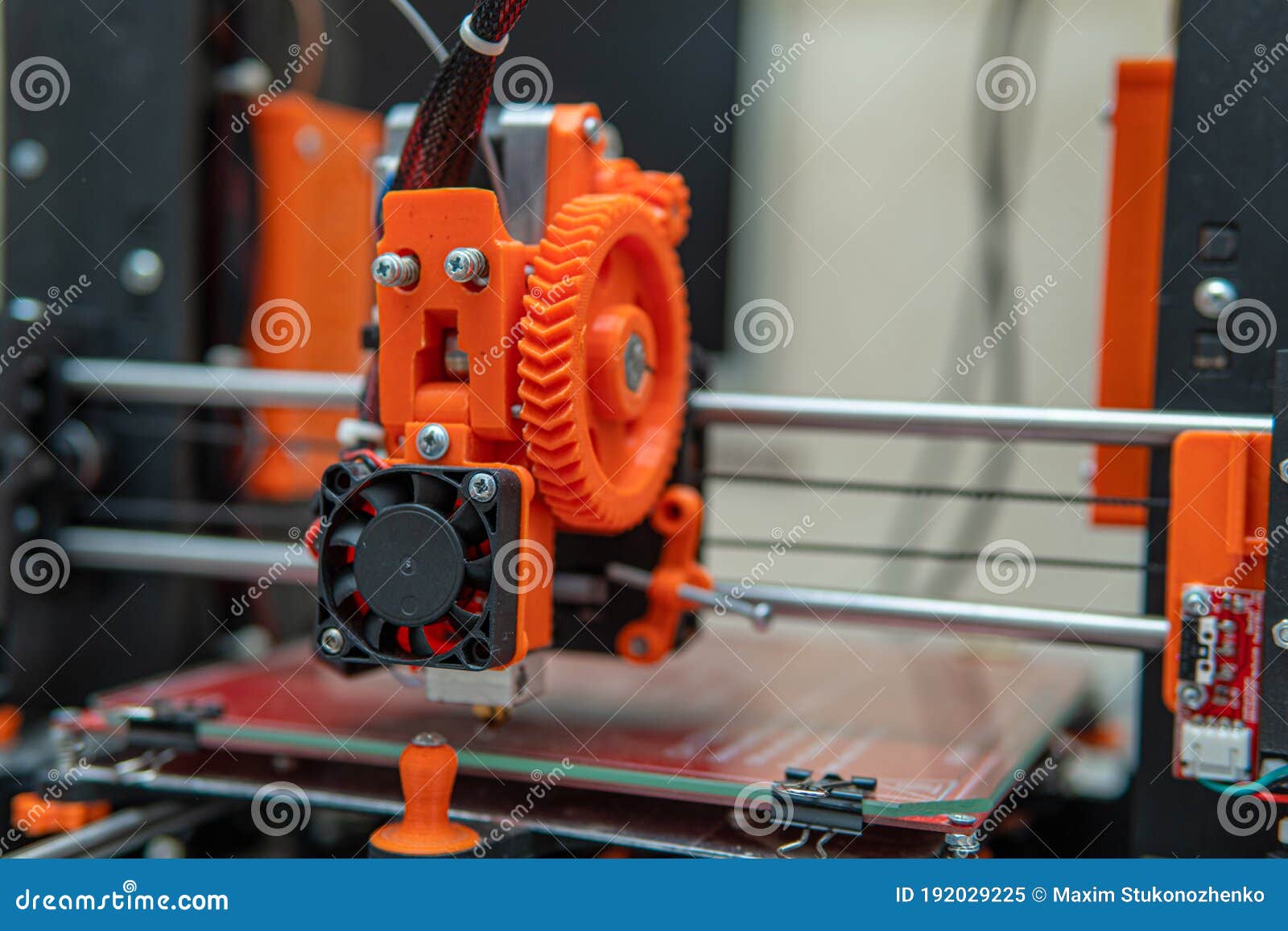 3D Printer Elements. 3D Printing Device Mechanism Stock Image - Image ...