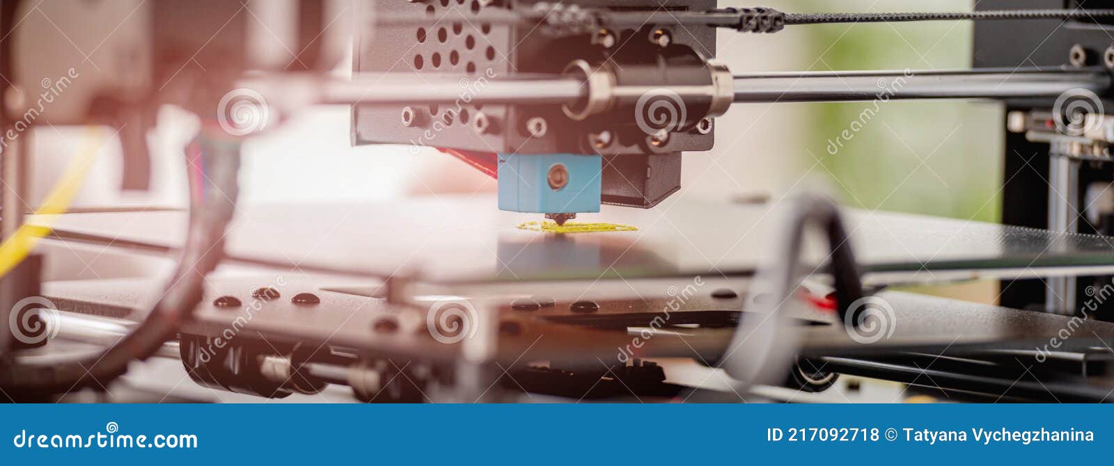 3D printer equipment stock photo. Image of product, yellow - 217092718