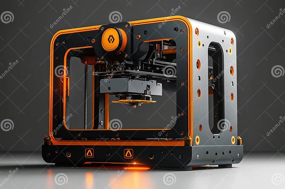 Innovative 3d Printer Design with Solid Background Showcasing Advanced ...